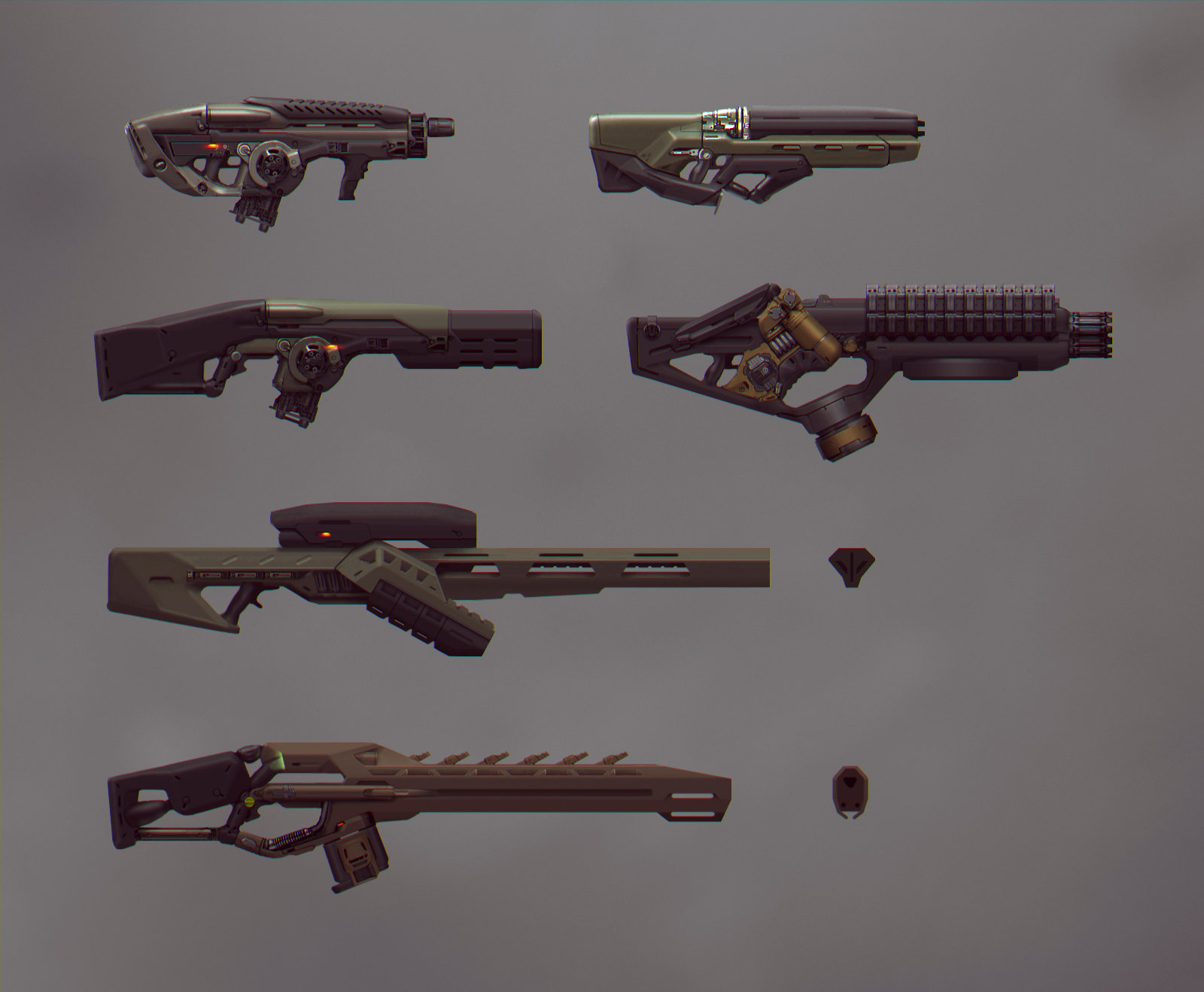 ArtStation - Weapons concept