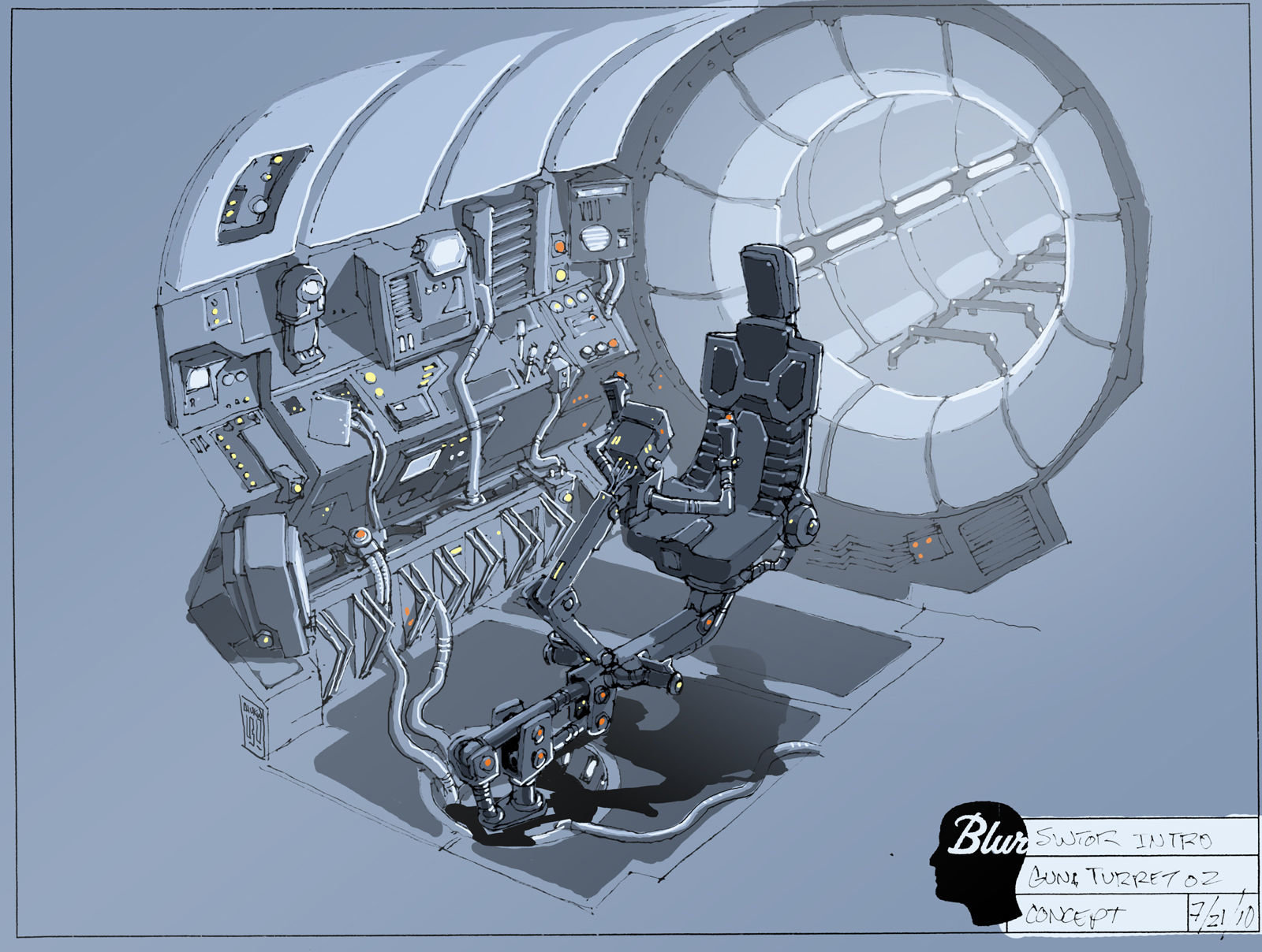 ArtStation - Smuggler Gun Turret reverse angle