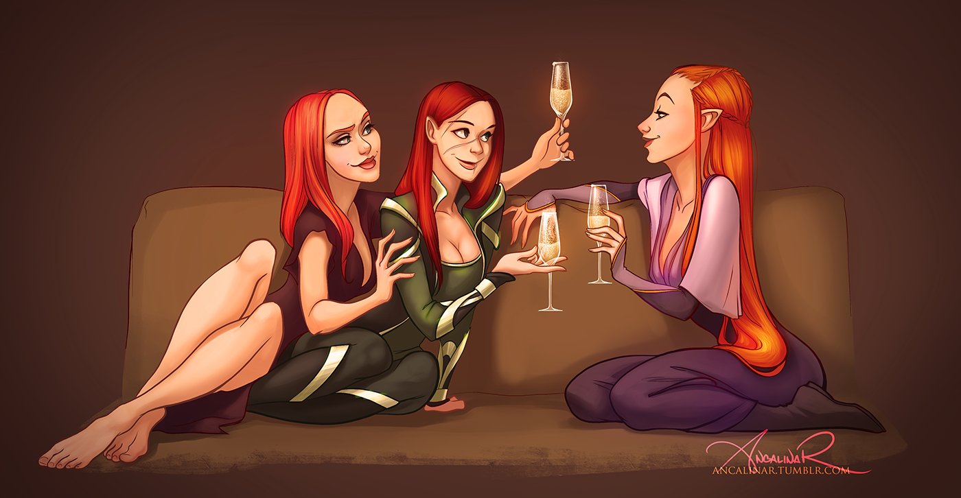 ArtStation - Three Redheads
