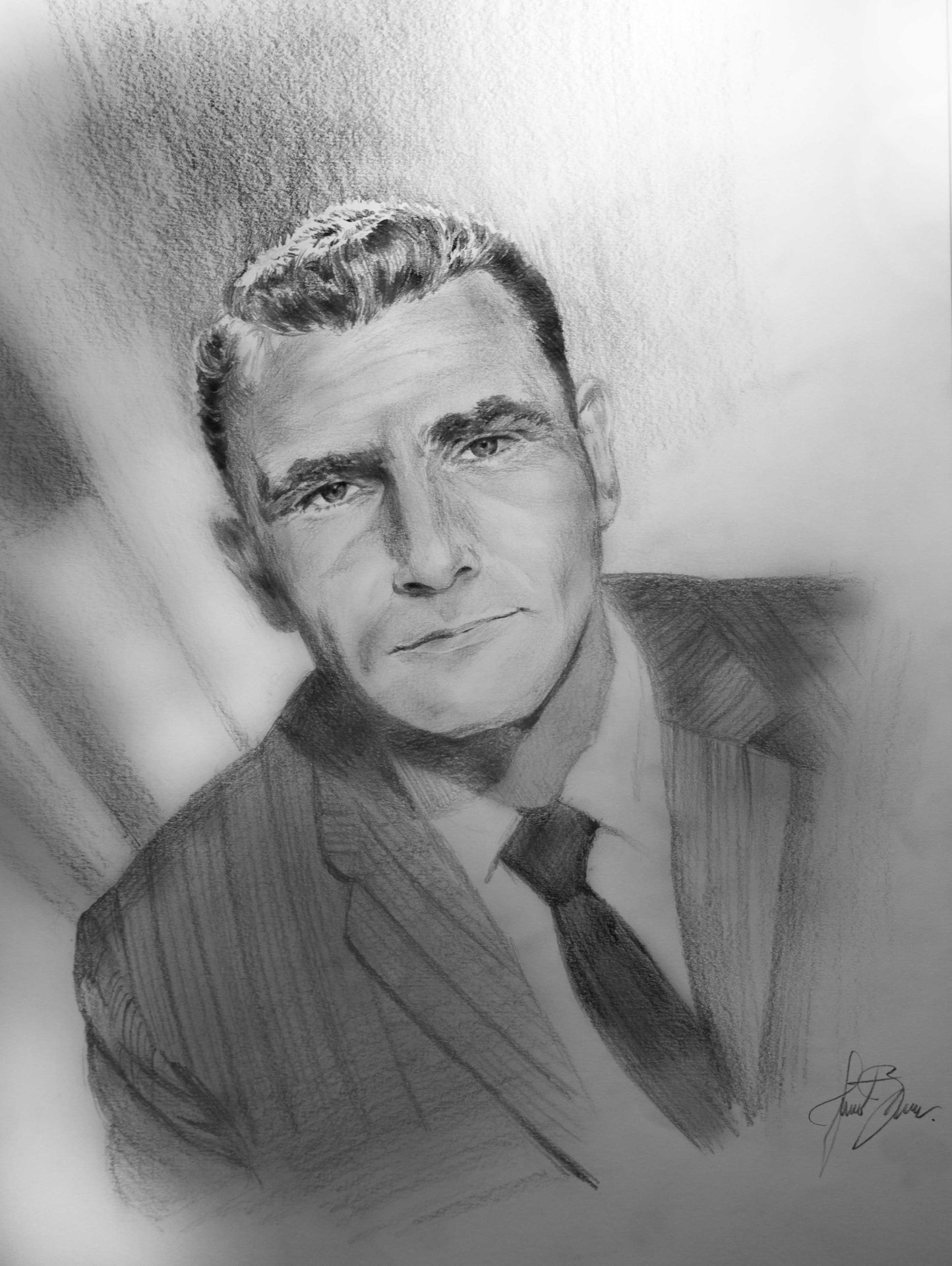 ArtStation - Portrait: Rod Serling