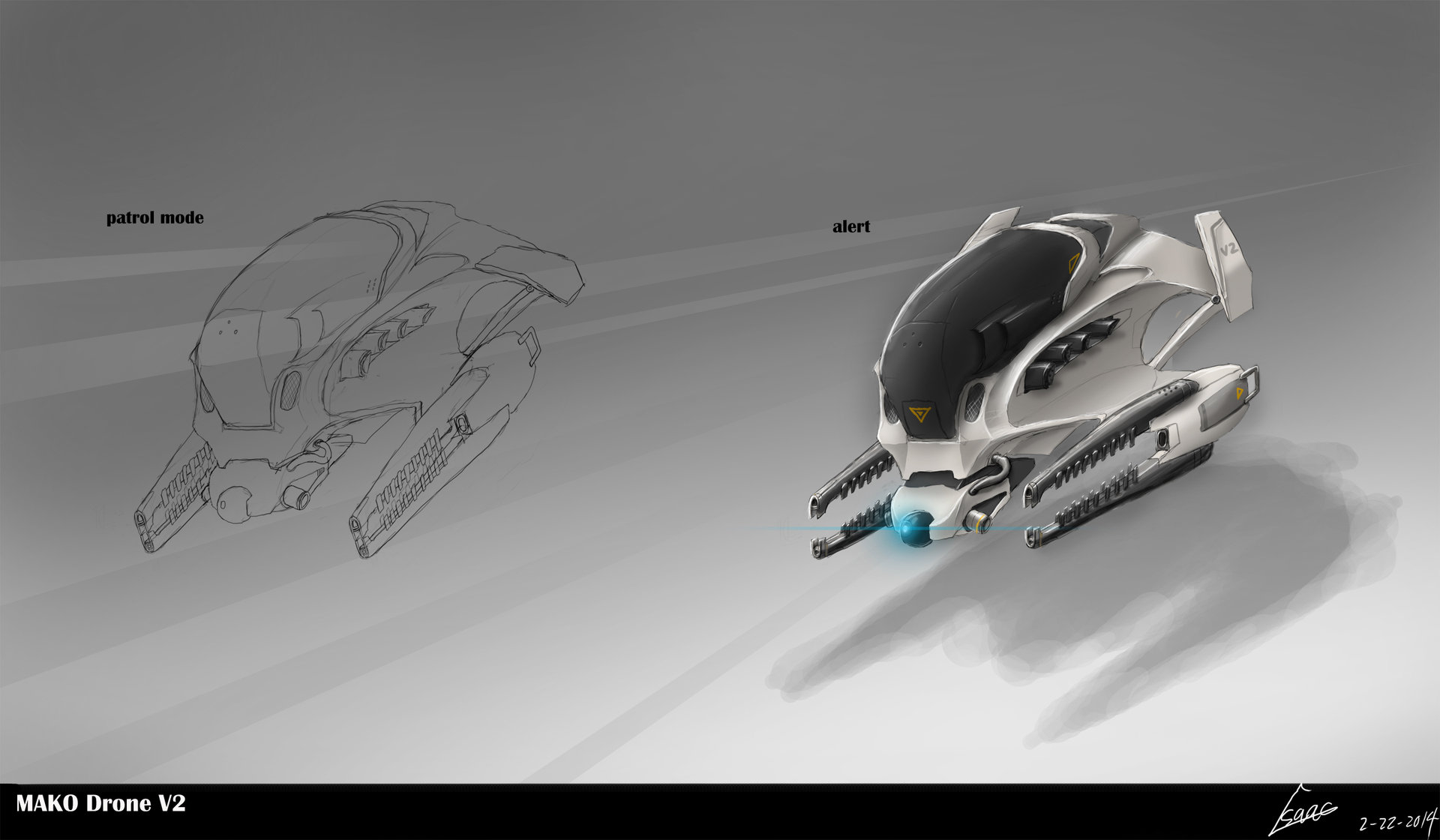 ArtStation - Drone concept art