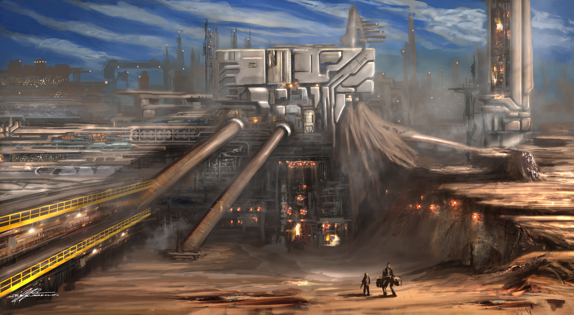 ArtStation - Vymana Project - Industrial Desert