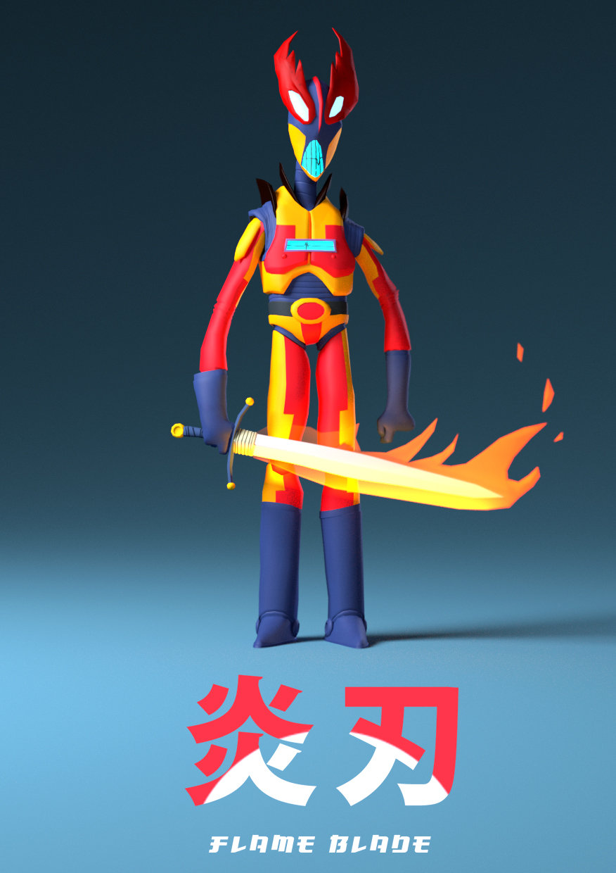 ArtStation - Flame Blade - 3D model