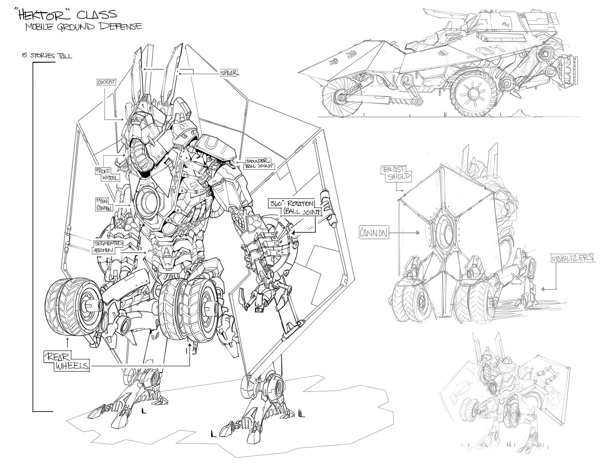 ArtStation - HEKTOR Mech Design