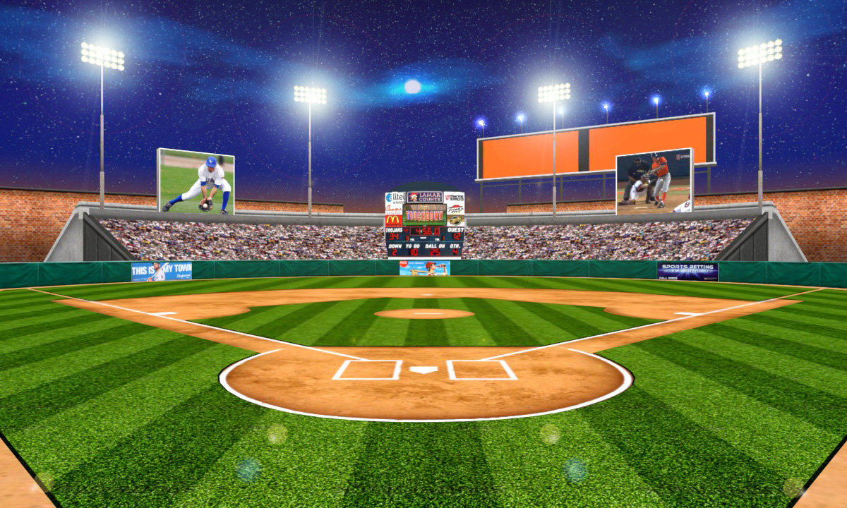 ArtStation - Iphone Baseball Stadium