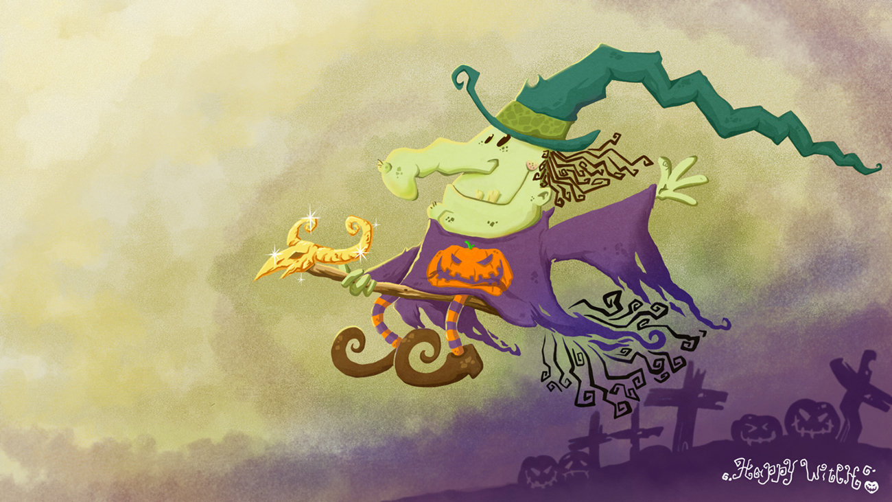ArtStation - A happy witch