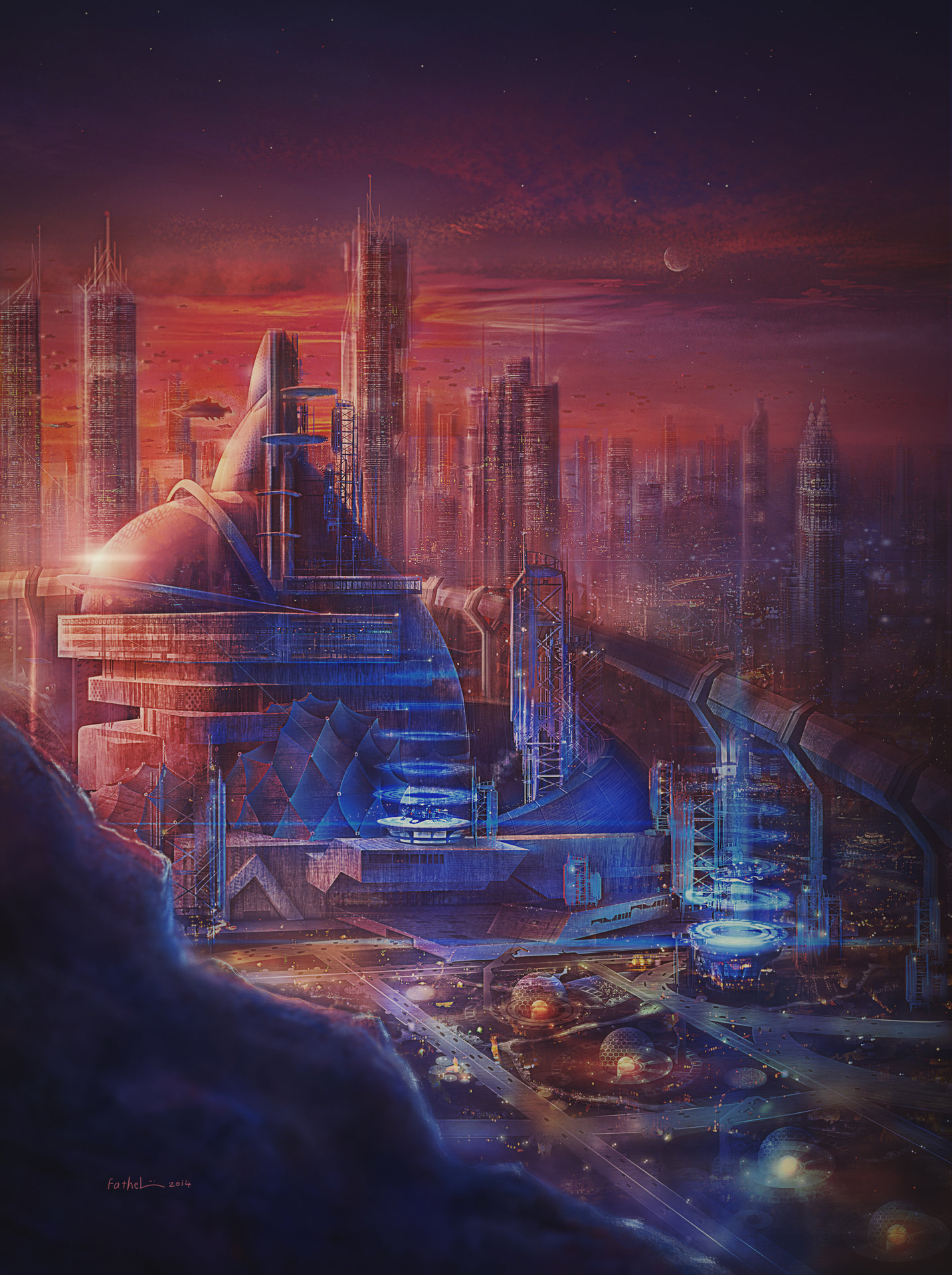 ArtStation - Kuala Lumpur Sunset 20100