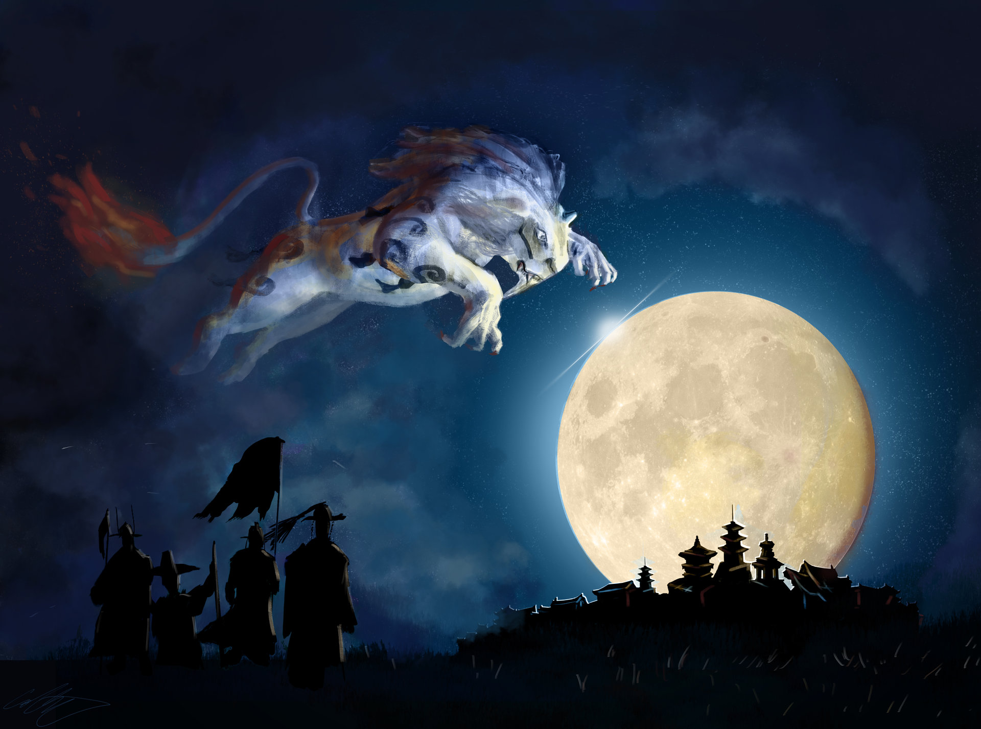 ArtStation - Haetae, the Mooneater