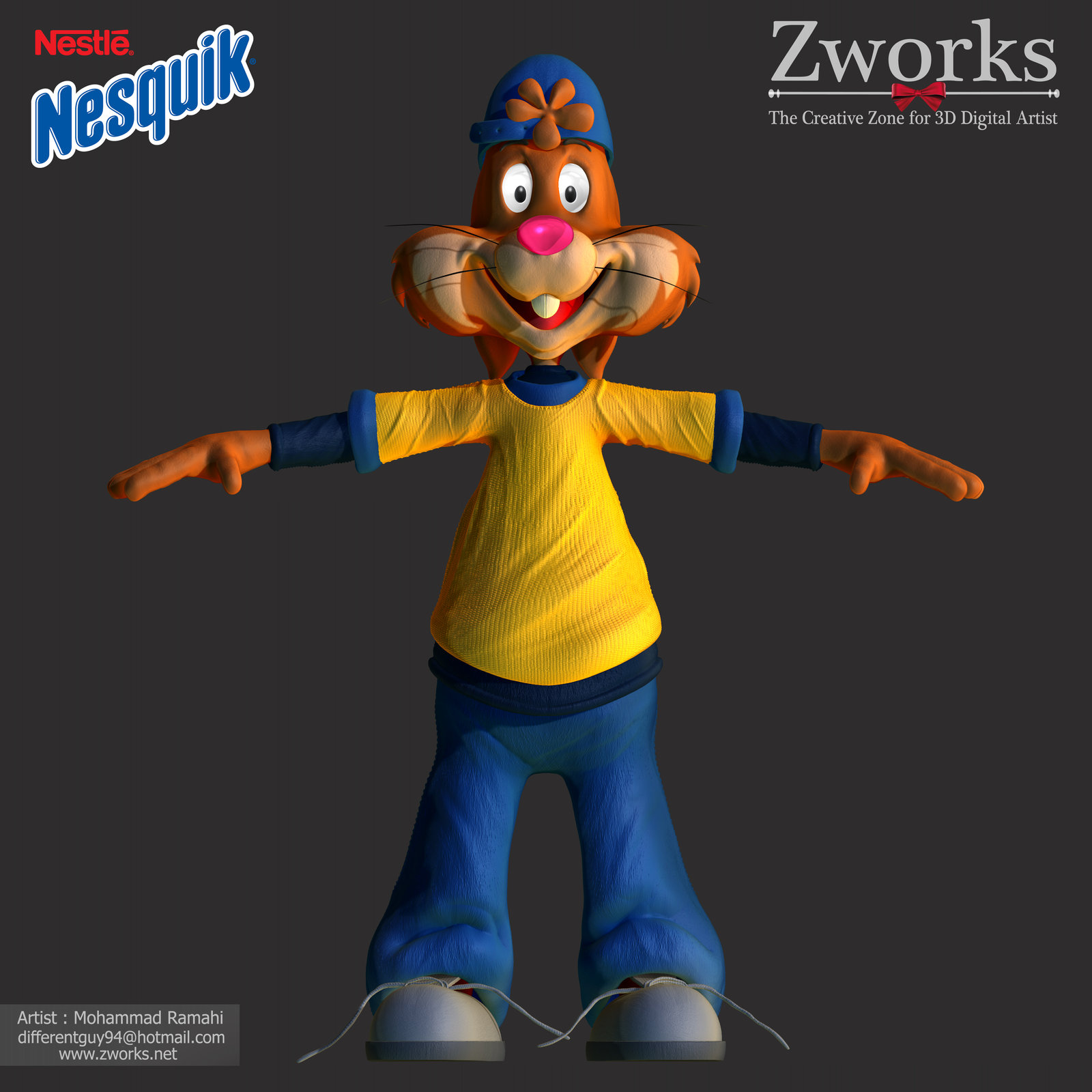 Mohammad Ramahi - Nesquik Character
