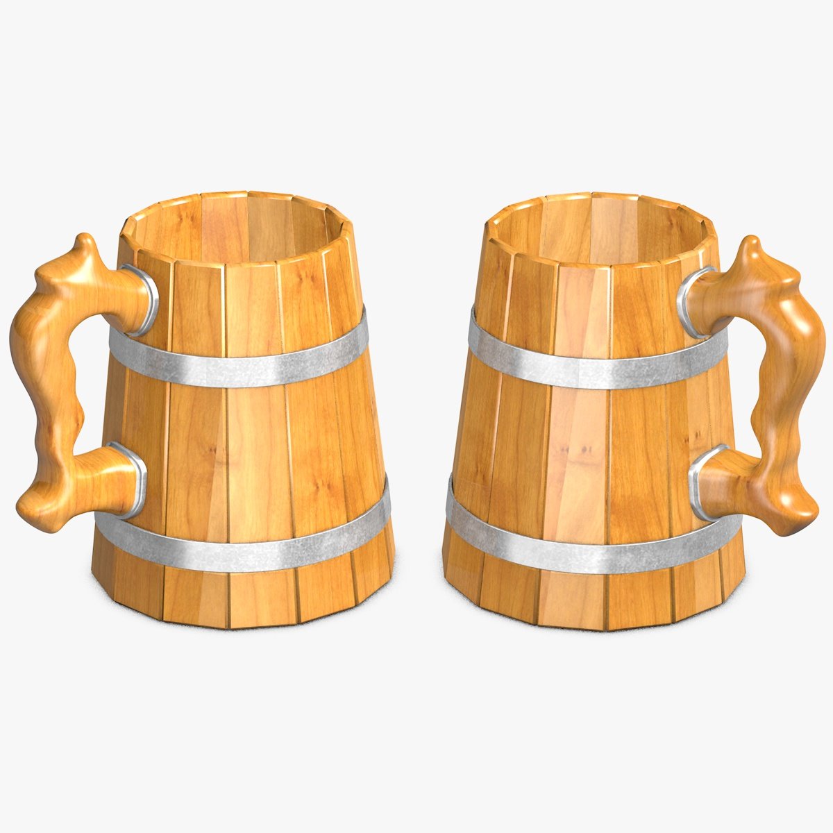 ArtStation - Wooden Beer Mug.