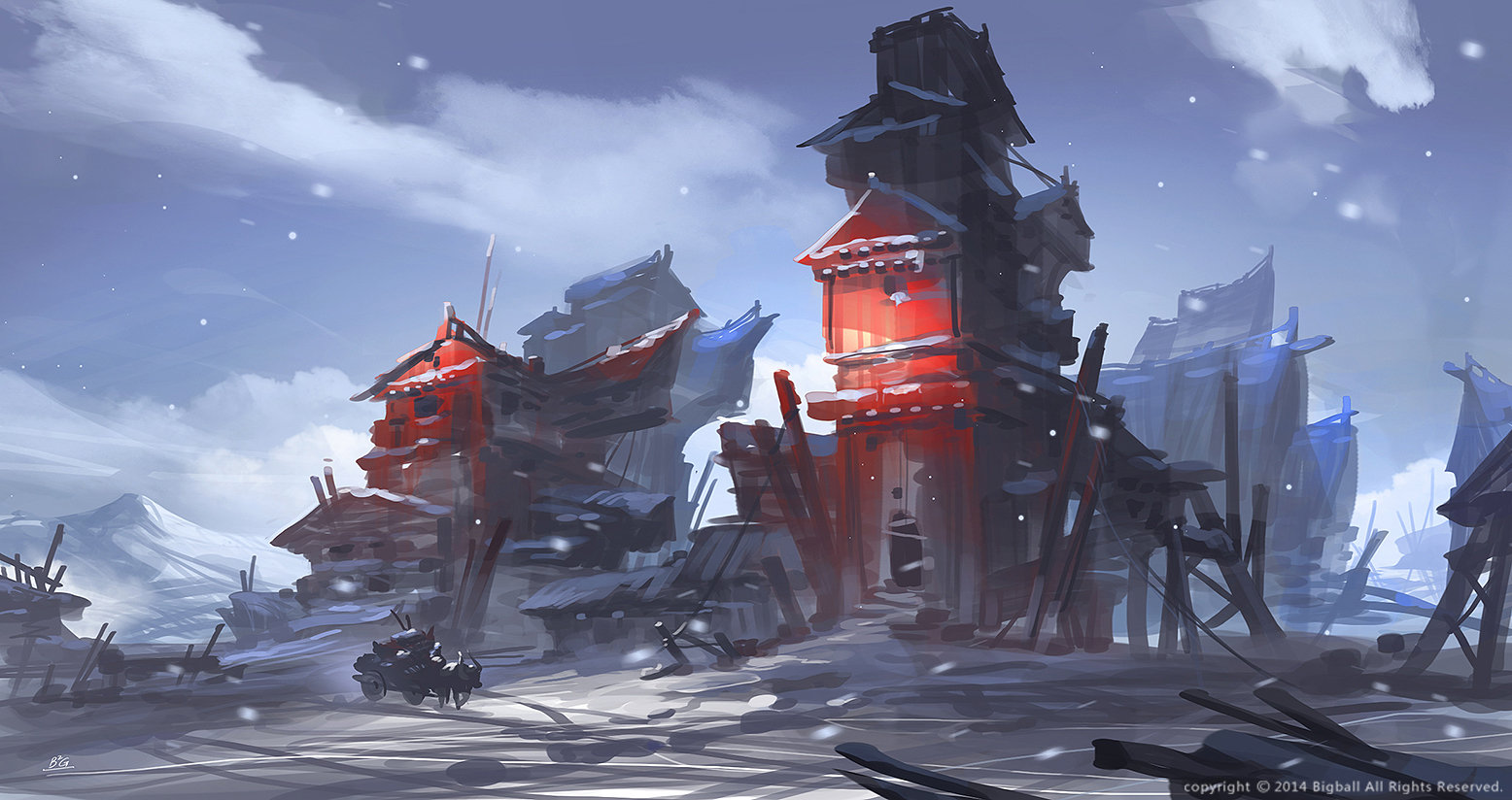 ArtStation - Snow Village