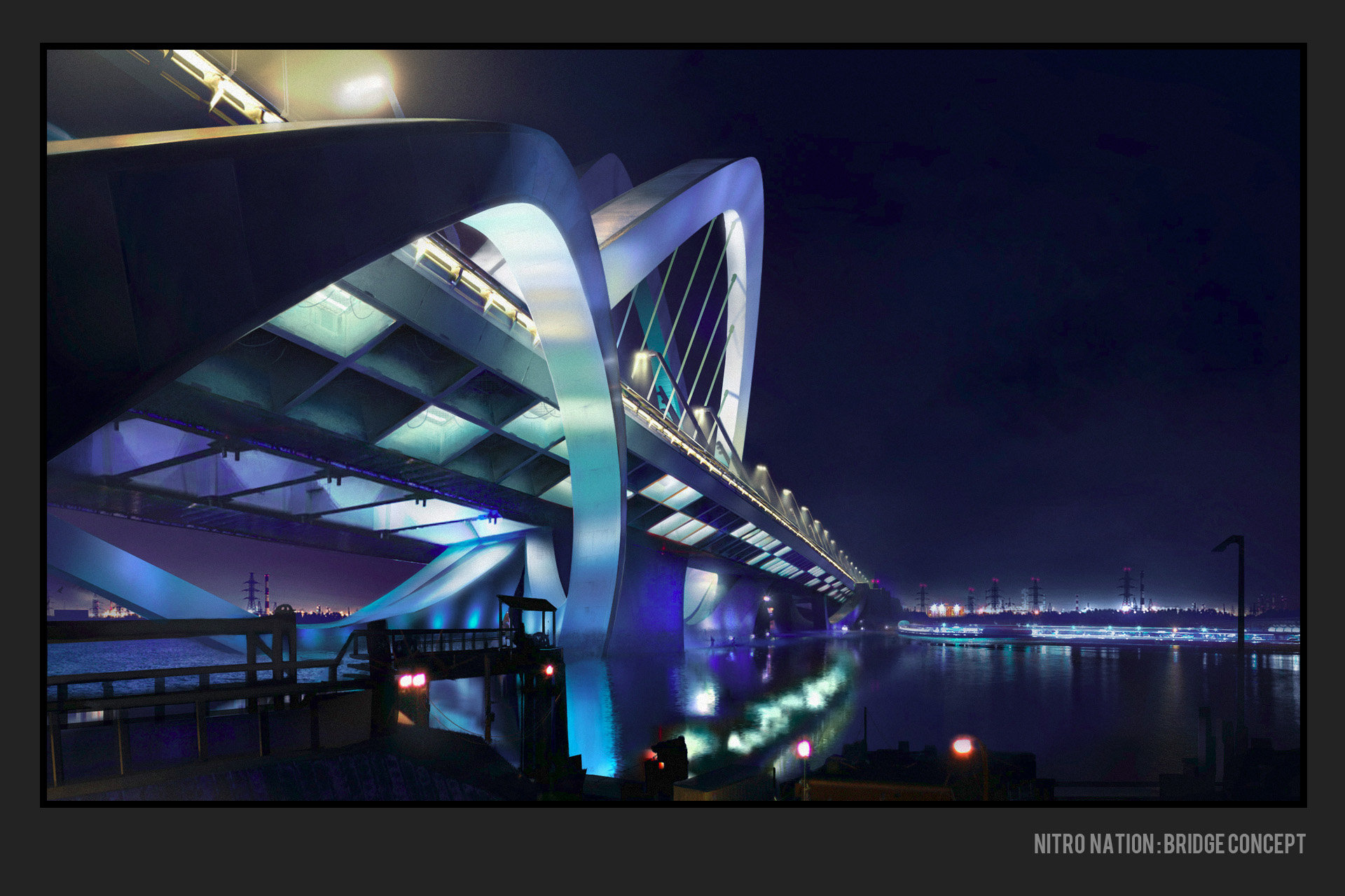 ArtStation - Nitro Nation Bridge concept