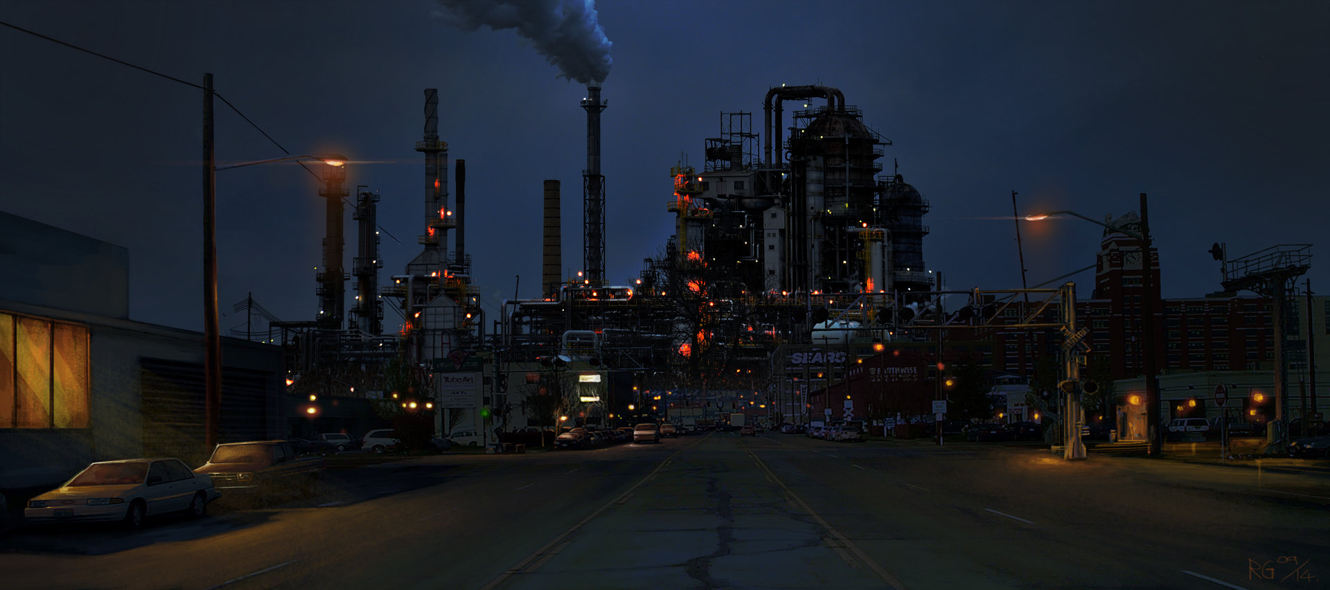 ArtStation - Oil Refinery