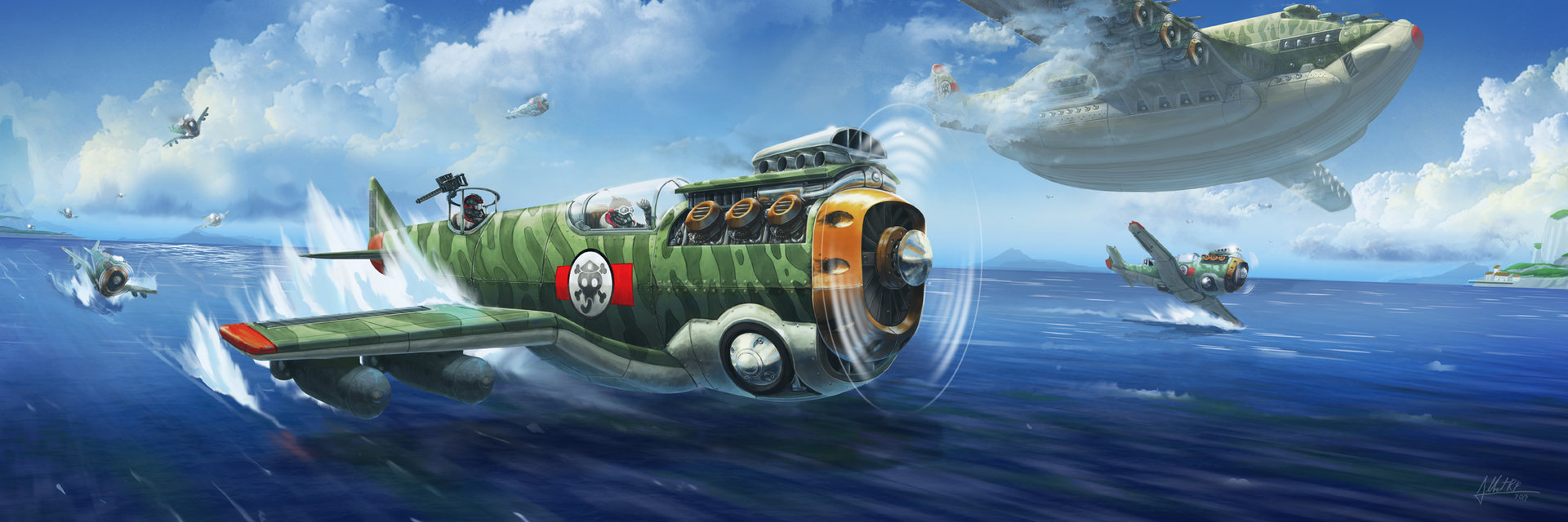 1940 Pirate Air Force by Albert Ramon Puig : r/ImaginaryTechnology