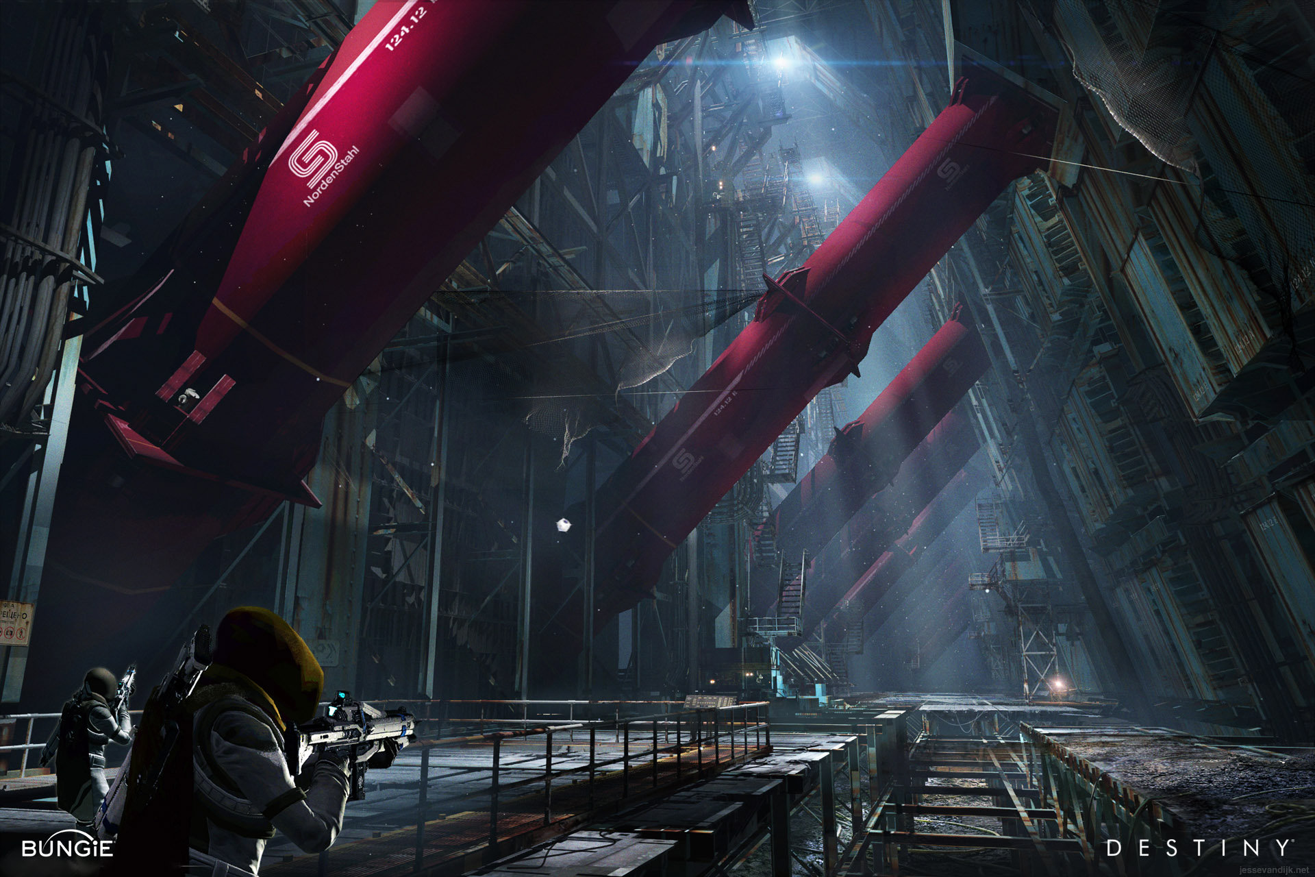 ArtStation - Destiny: Inside the Cosmodrome Wall, Jesse van Dijk
