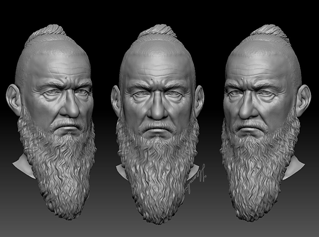 ArtStation - Floating Mandarin Head