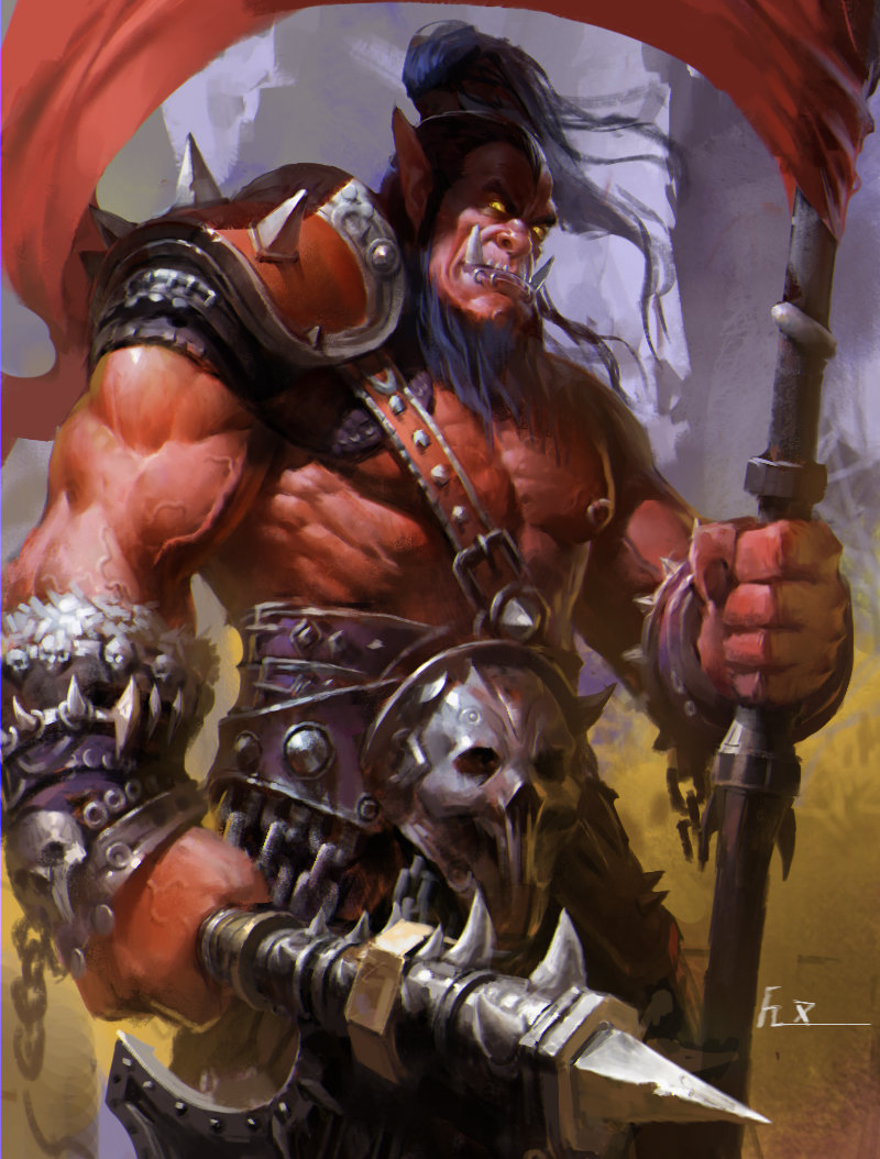 Orc Wizard by Federico Lacelli : ImaginaryOrcs