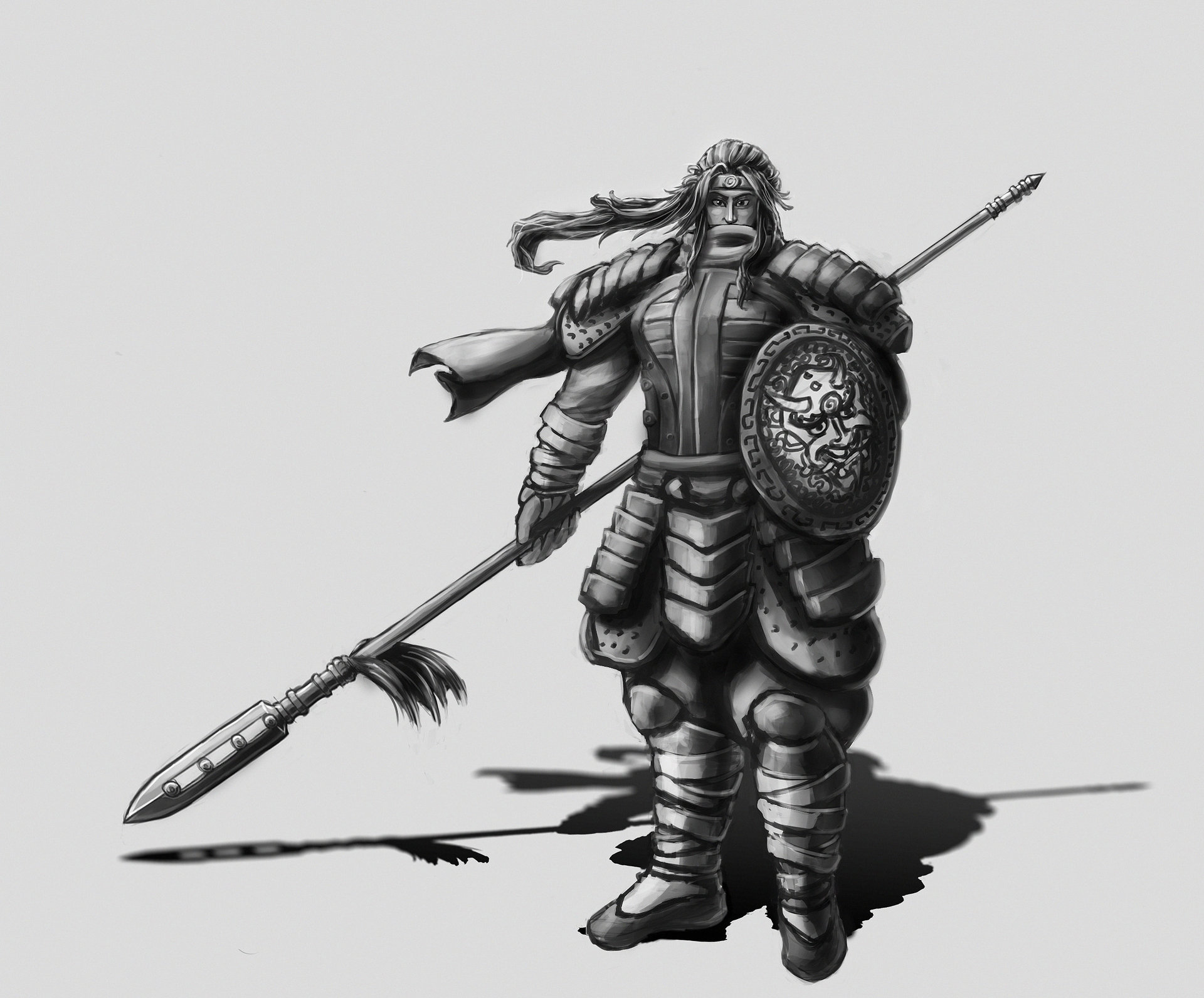 ArtStation - Qiang Warrior