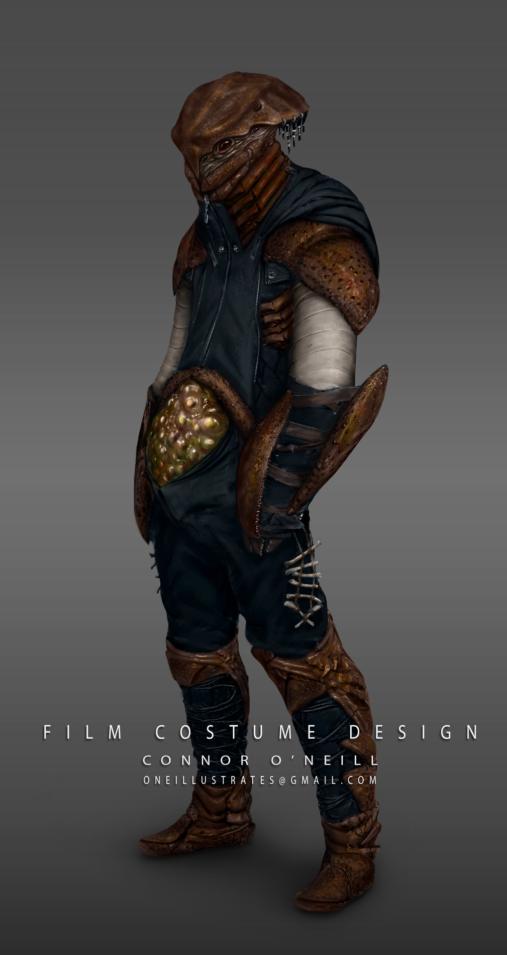 Oneidraws - Film Costume Design #4 - Grunt Soldier