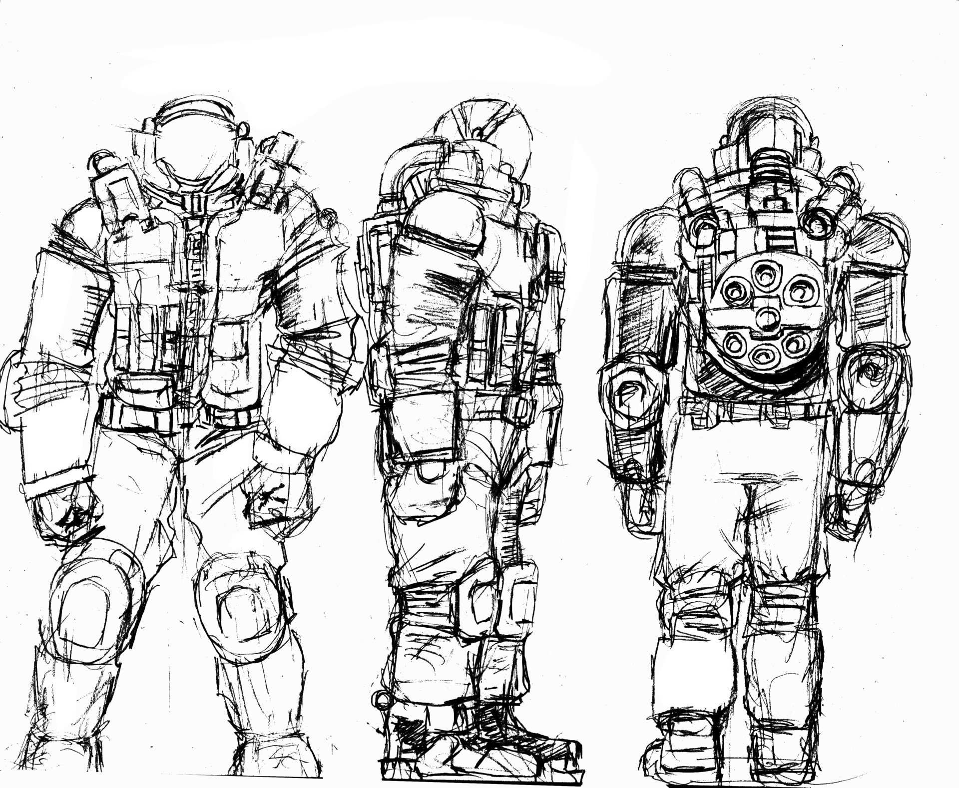 ArtStation - Wip Heavy soldier design