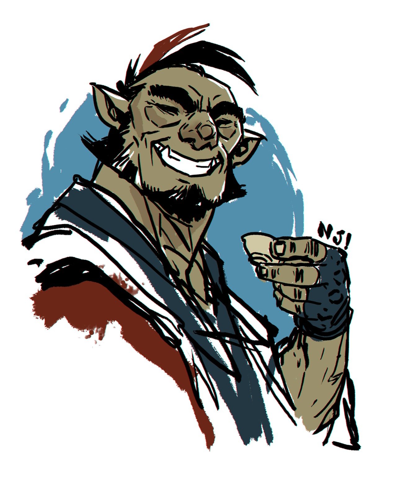 ArtStation - Asian Orc, Nj