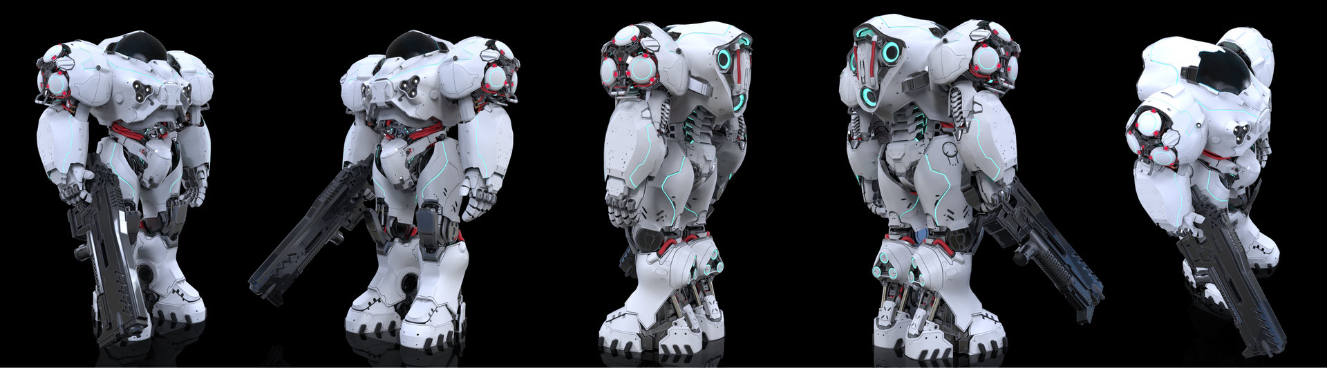 Alessandro Manzani - WIP. Umojan guard from StarCraft II fan art.