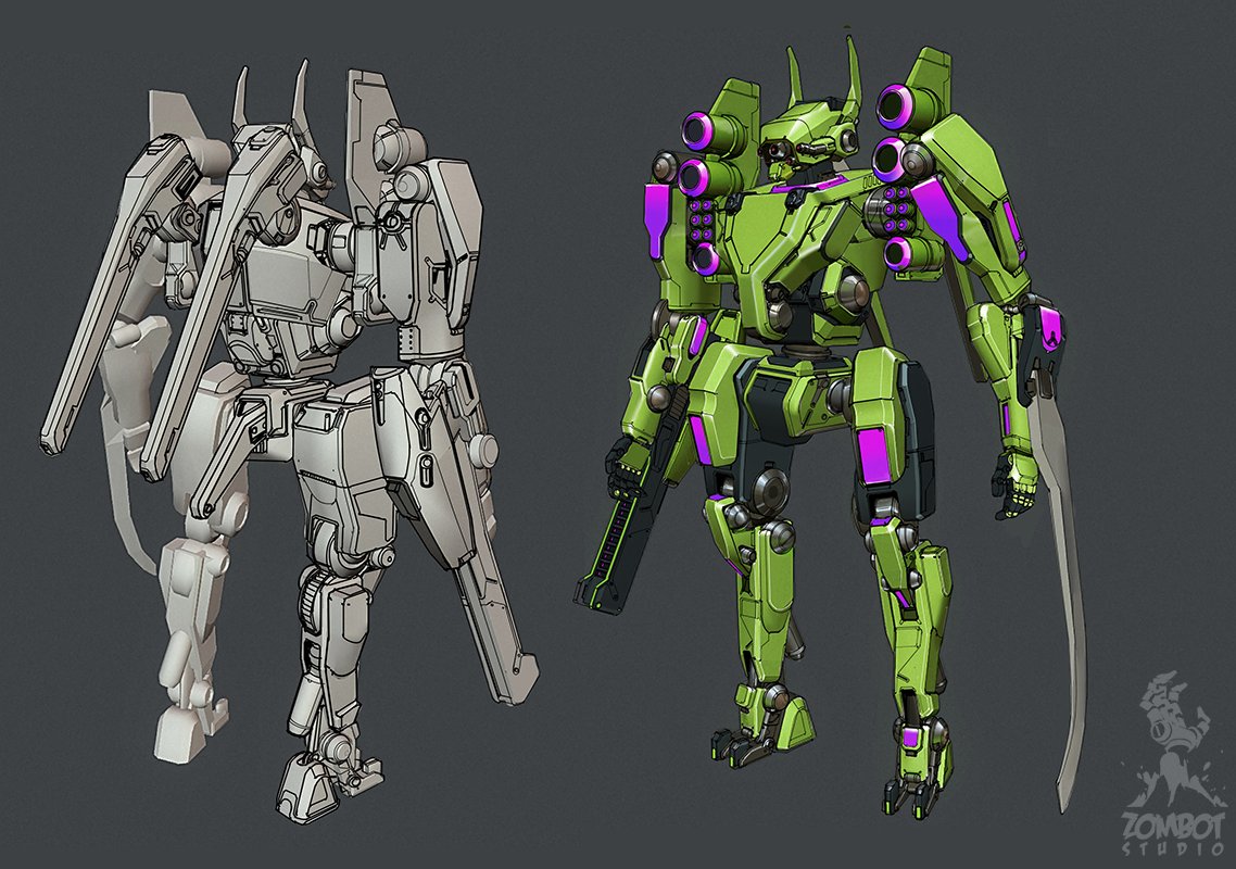 ArtStation - Exogears: Mech04
