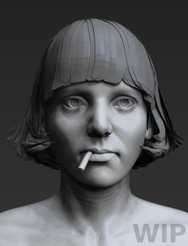 ArtStation - female head study