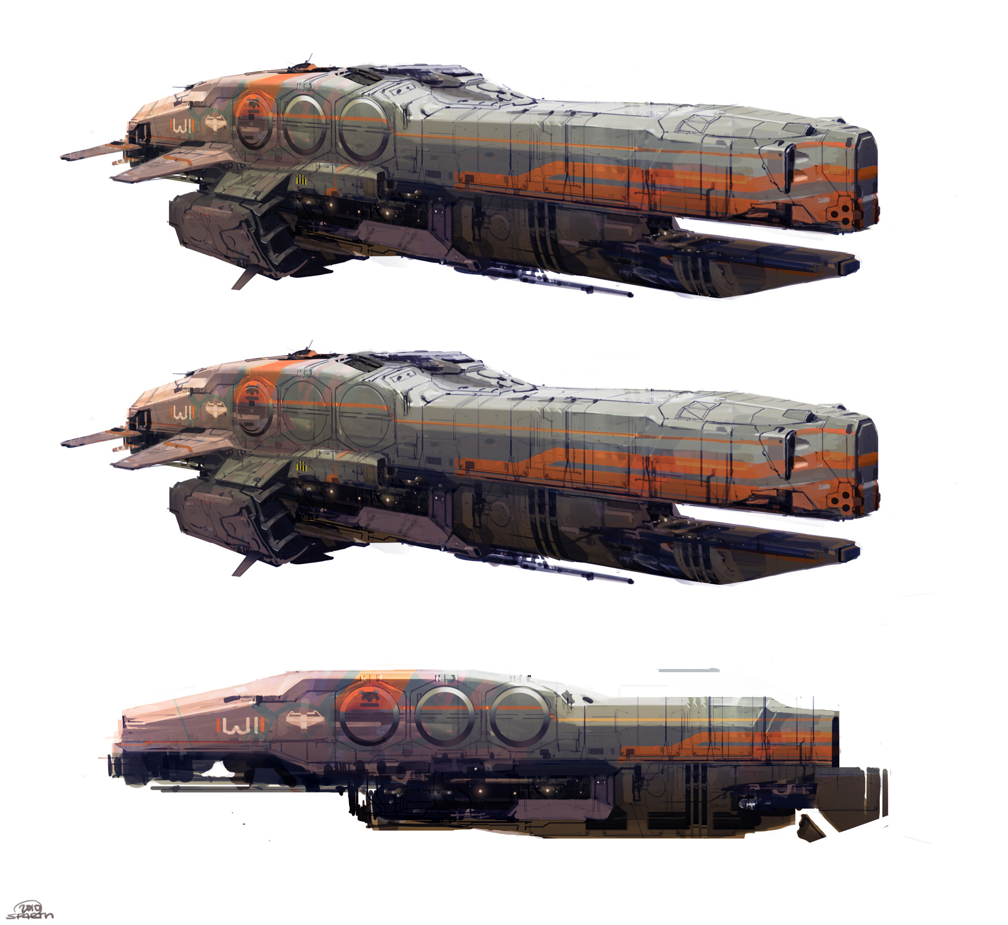 sparth - Halo 4 - spaceship concepts