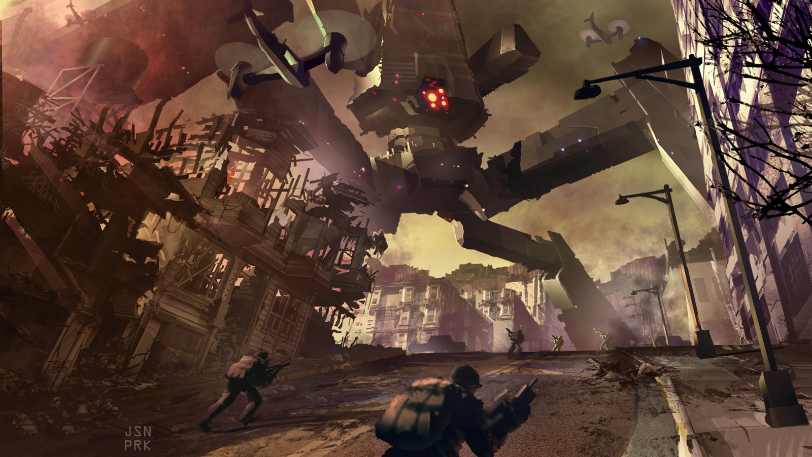 ArtStation - Walker Attack