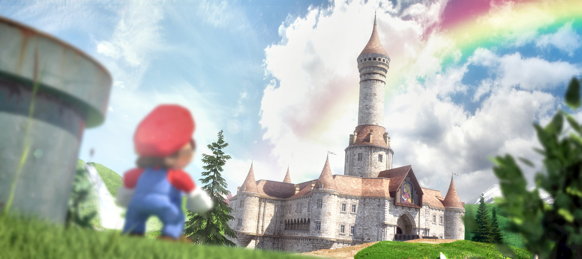 ArtStation - mario 64 - Castle