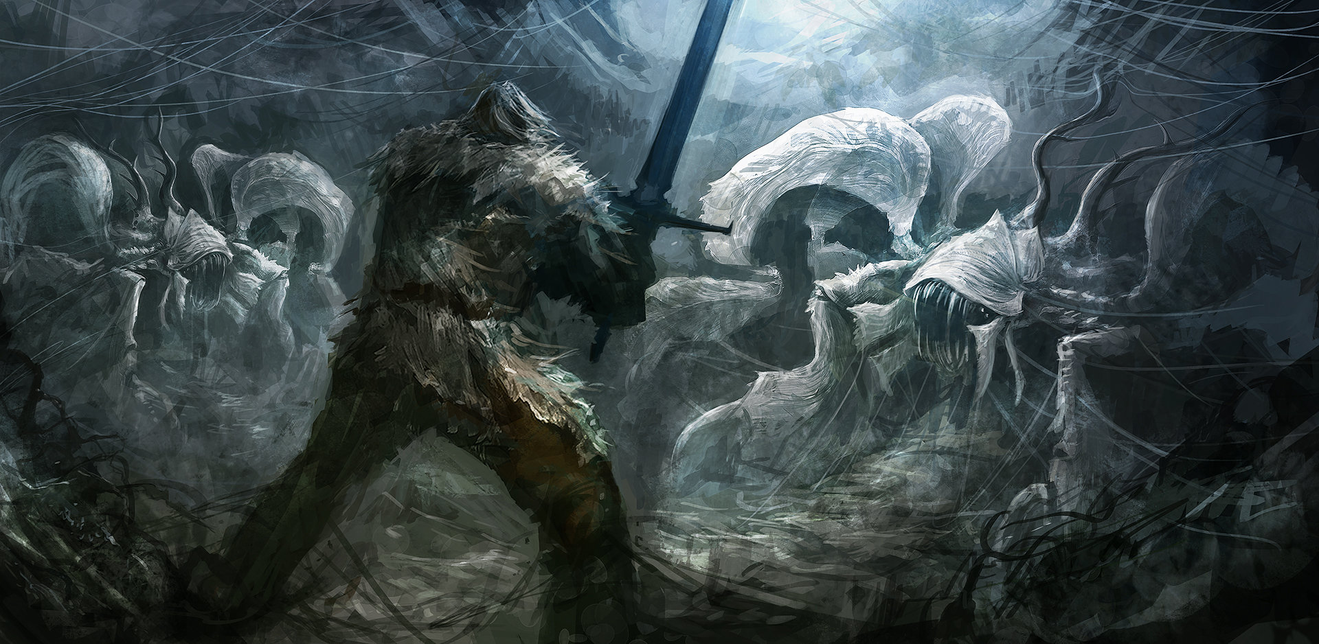 ArtStation - Bound By Flame - Spiders in a Spiders'Web