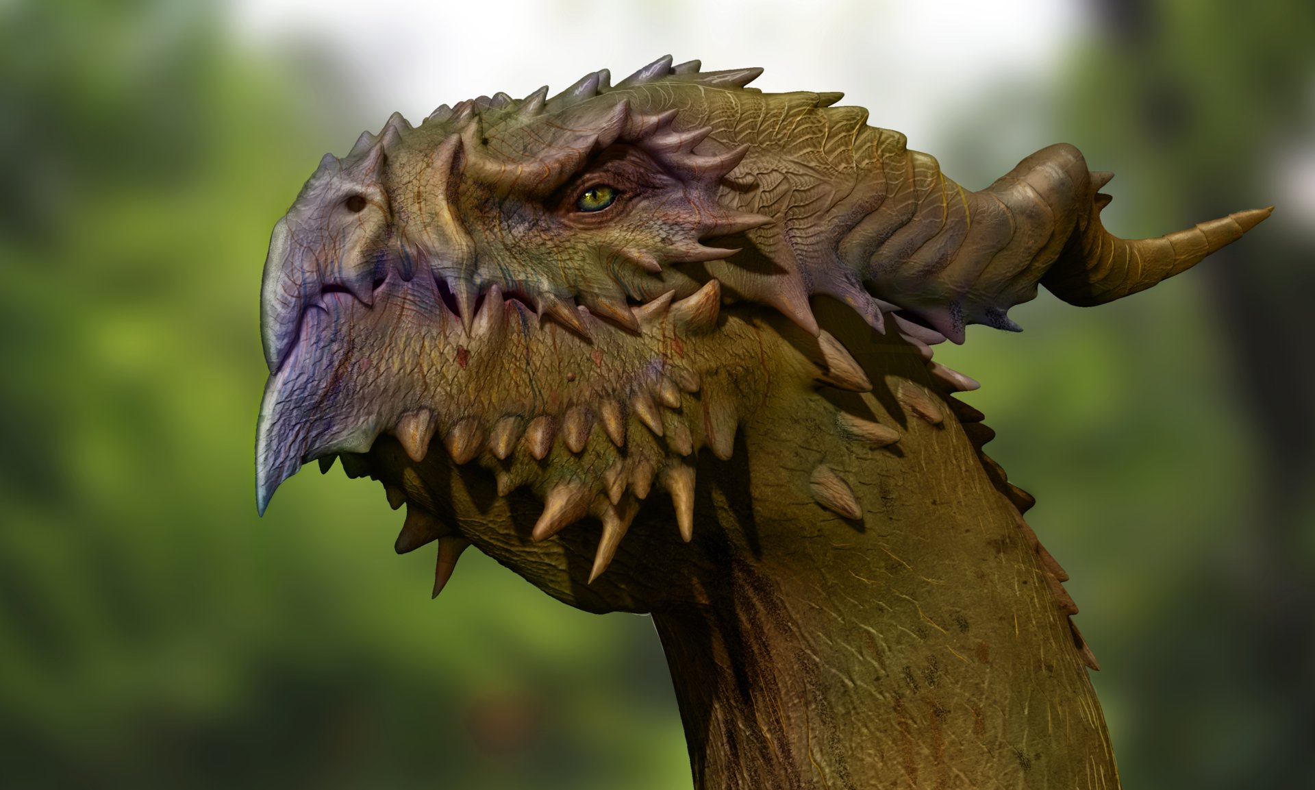 ArtStation - Forest Dragon, Ema Key Klucovska