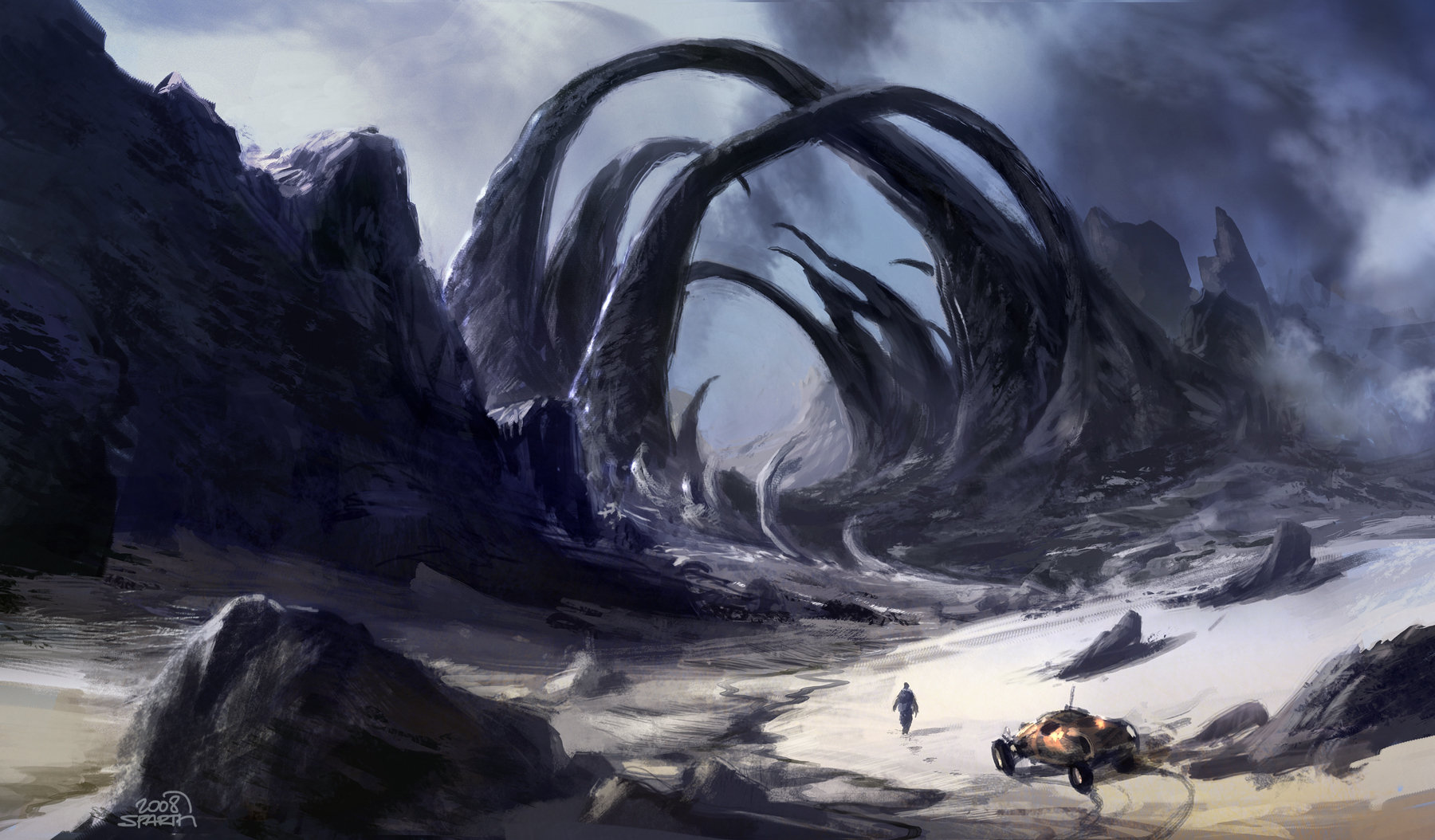 ArtStation - RAGE meteor impact crater