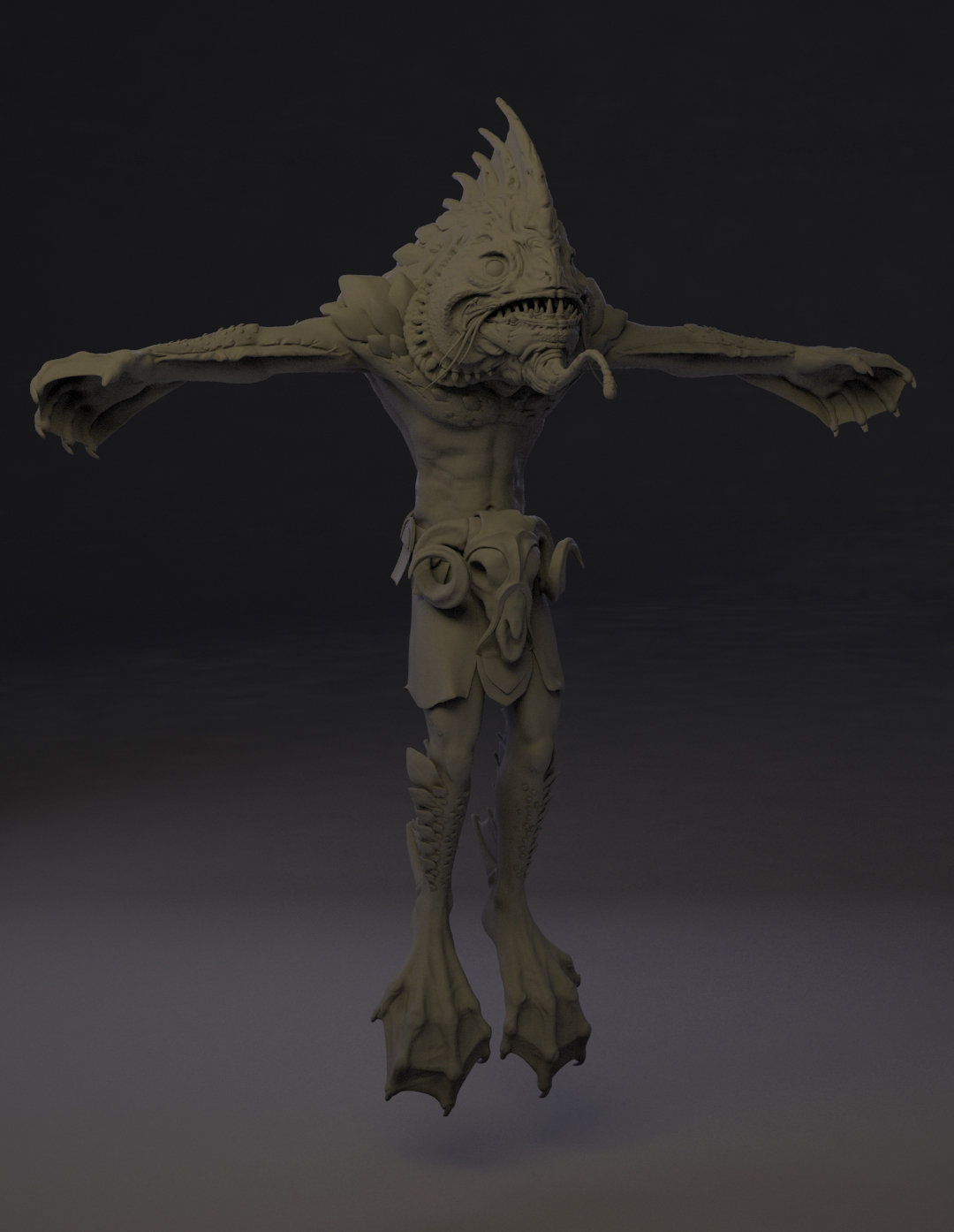 ArtStation - WIP FISHMAN