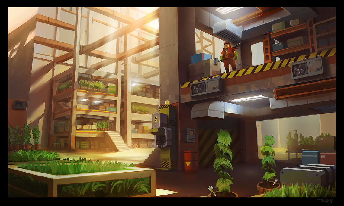Scrap Mechanic Warehouse Interior Concept by Tony Holmsten : r ...