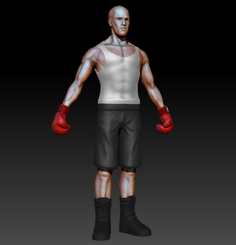 ArtStation - Boxer WIP