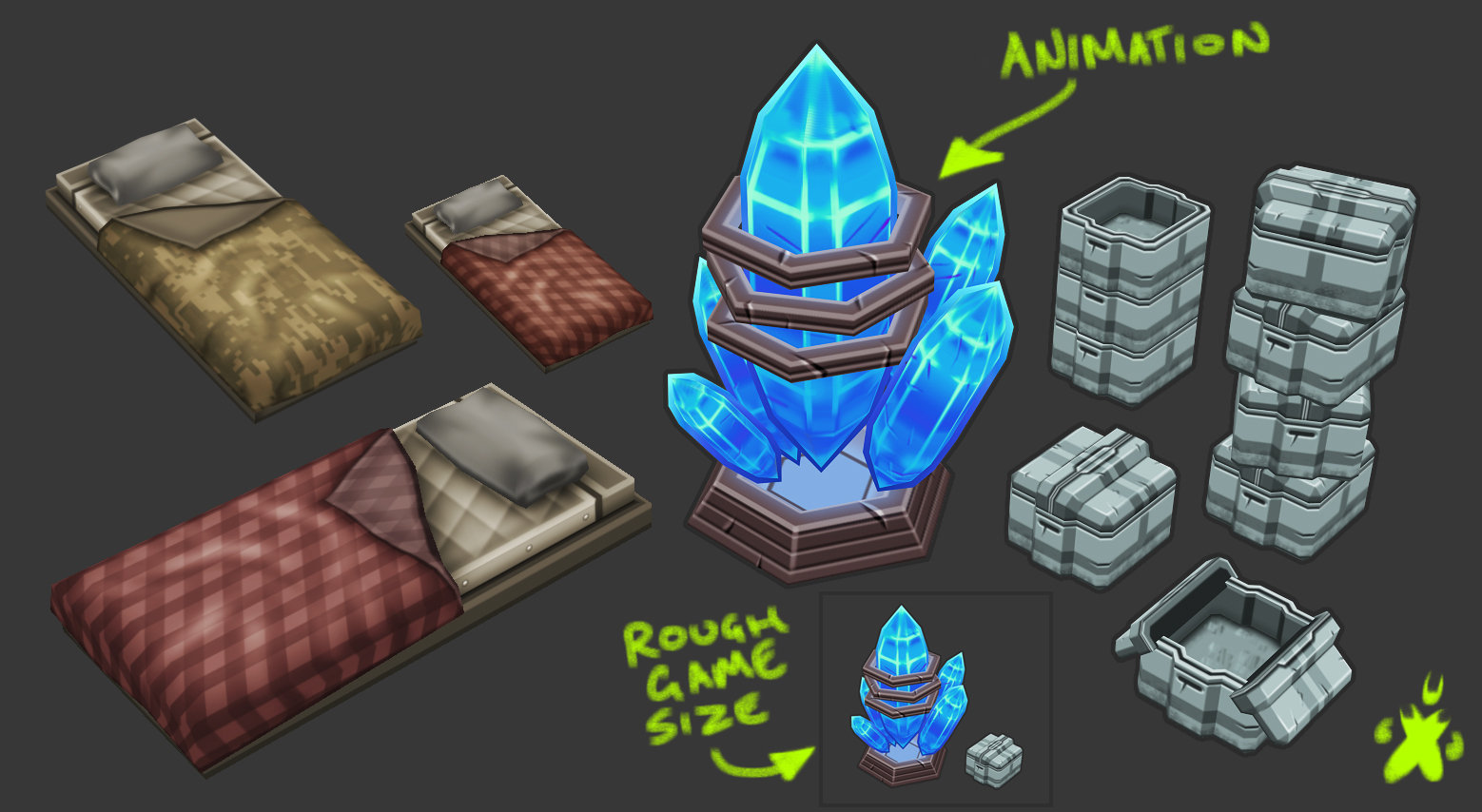 ArtStation - stylized environment props