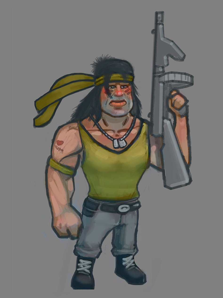 ArtStation - Chunky character sketch