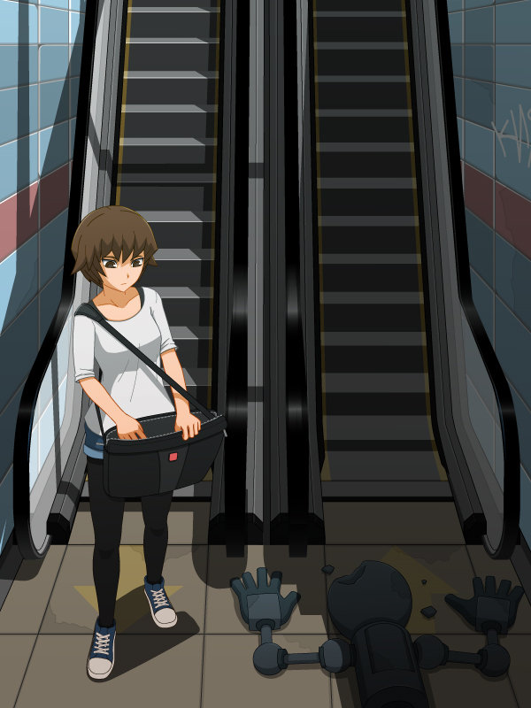 animated escalator