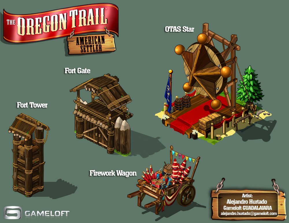 ArtStation - The Oregon trail American Settlers/Gameloft