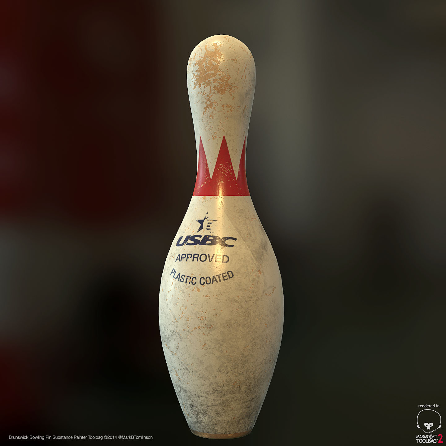 Mark B Tomlinson - Old Brunswick Crown Bowling Pin