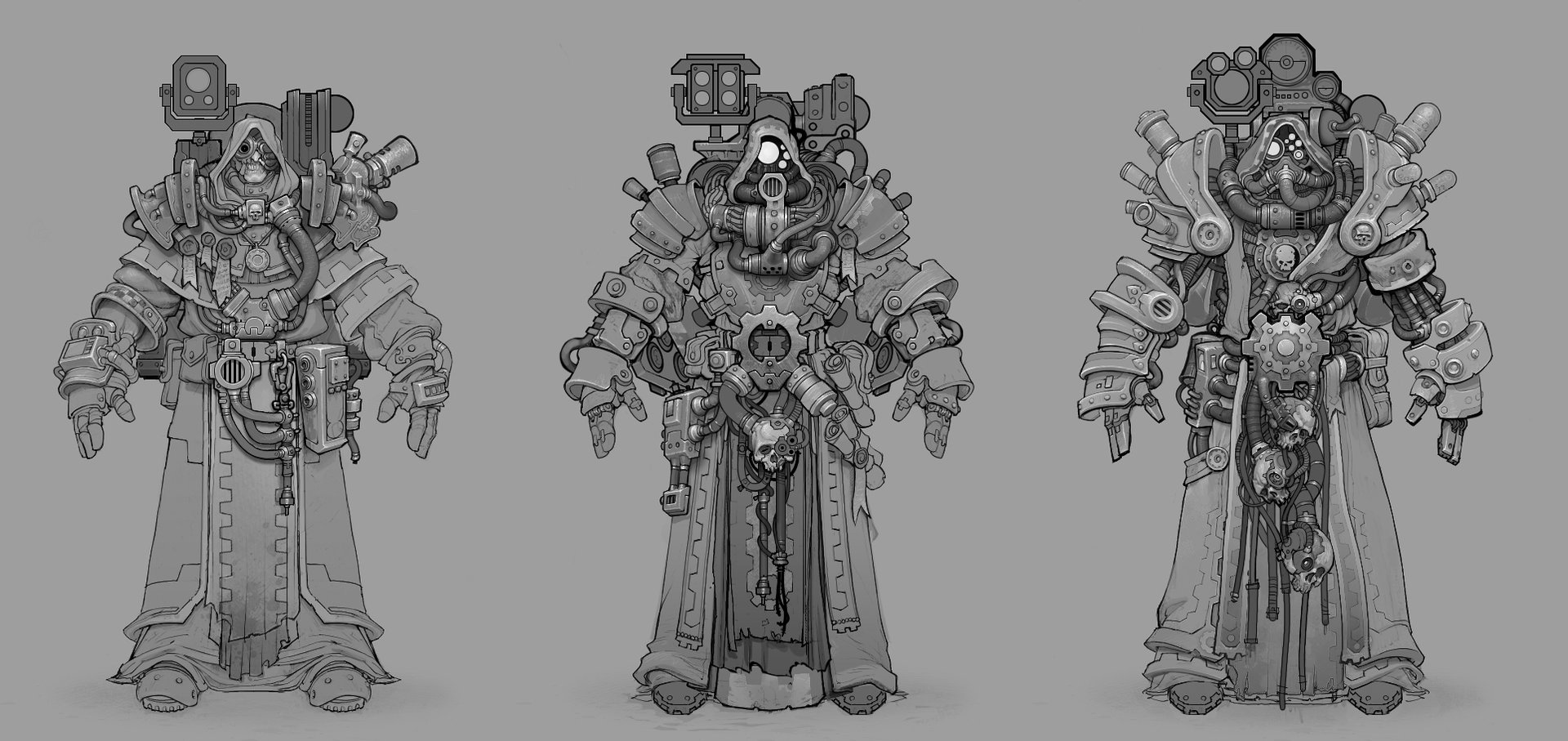 ArtStation - Tech-priests of Mars