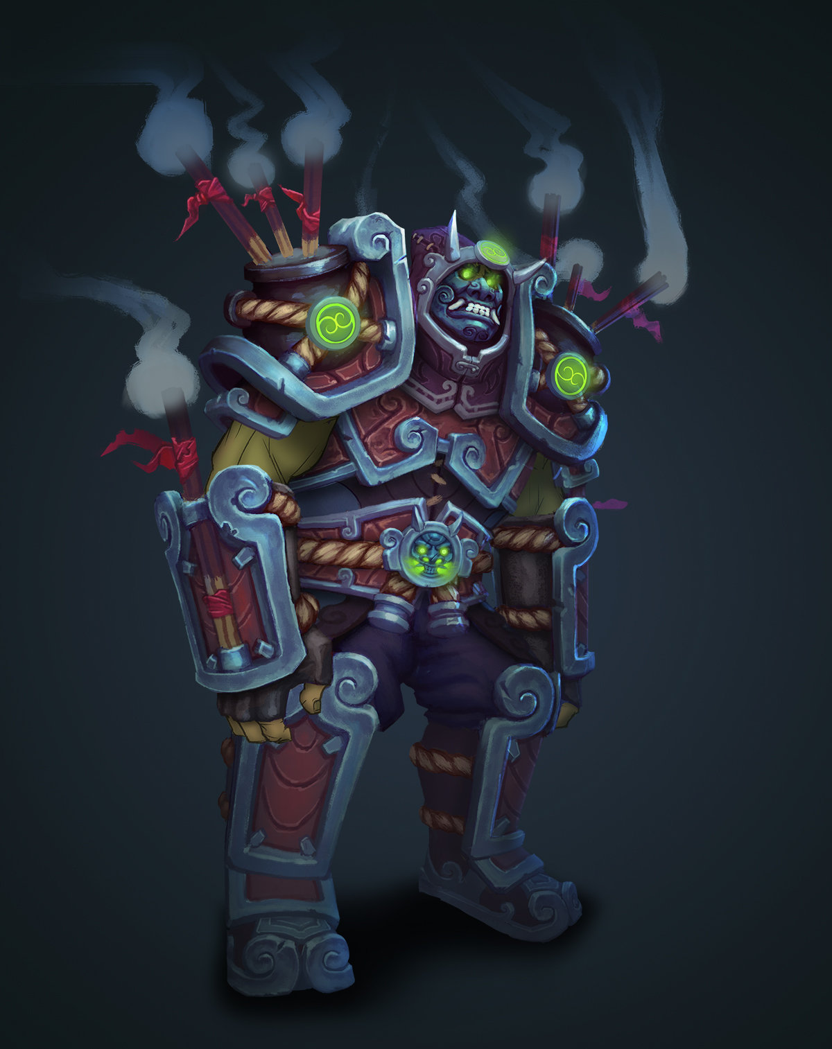ArtStation - Warcraft Fan Art- Smoke armor, Ian Jacobson