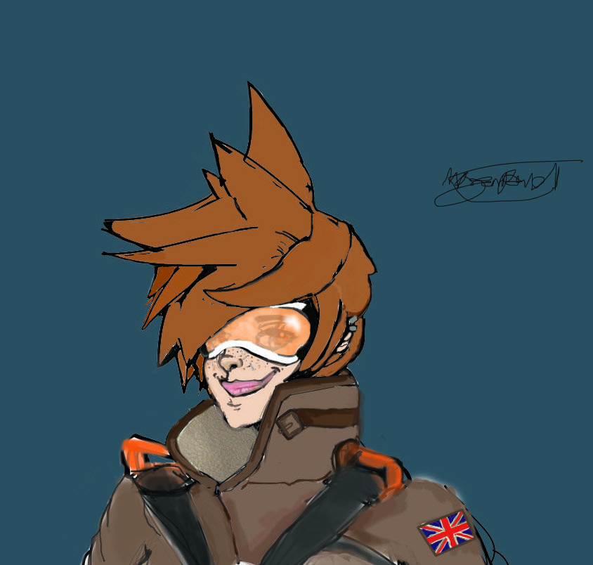 ArtStation - Overwatch:Tracer Sketch