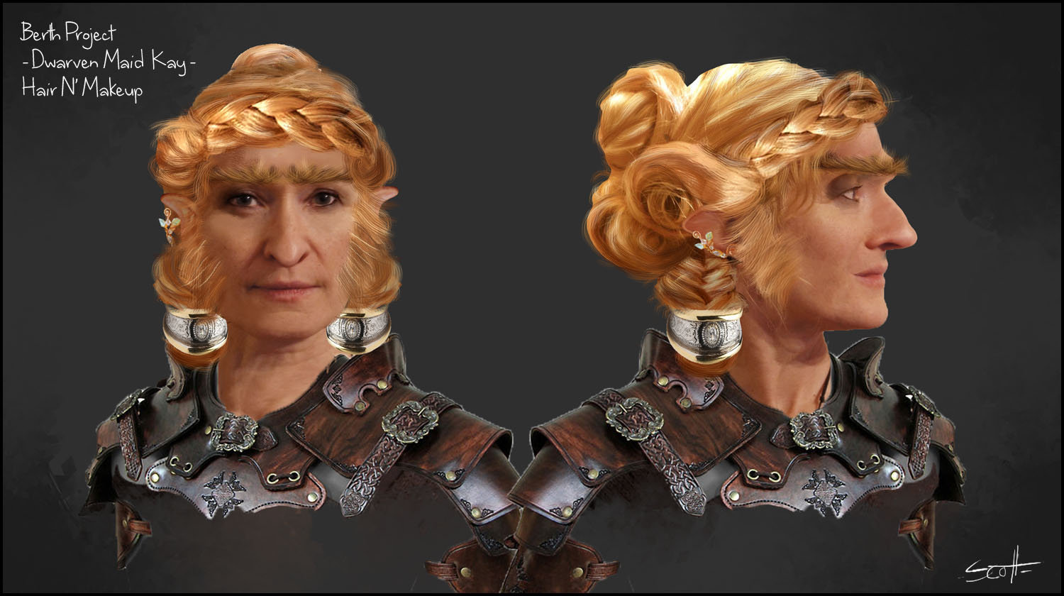 ArtStation - Dwarf Maiden Kay'lek