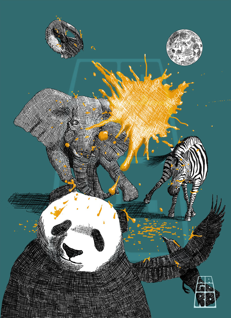 ArtStation - Inked animals