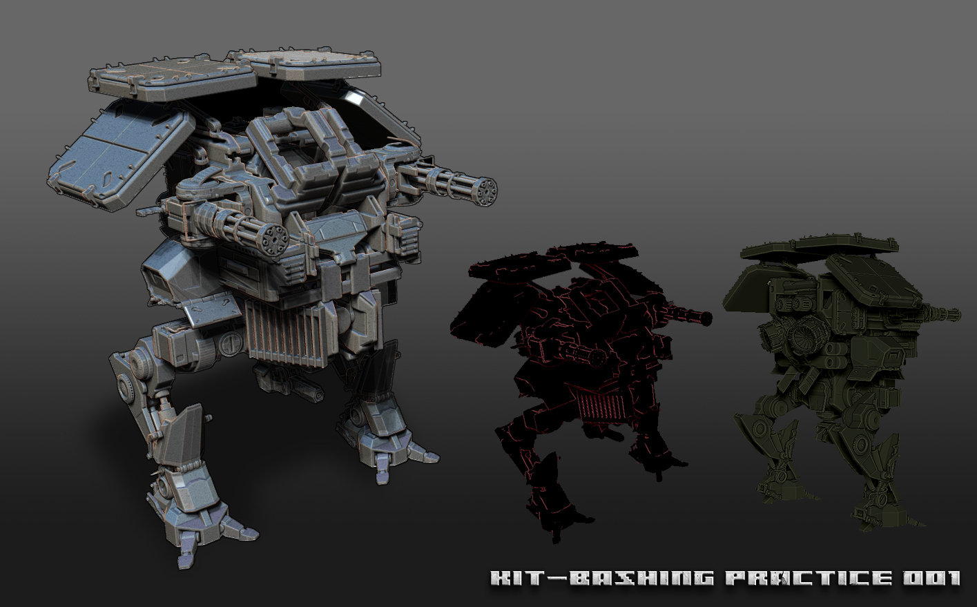 ArtStation - KitBashing Practice 001