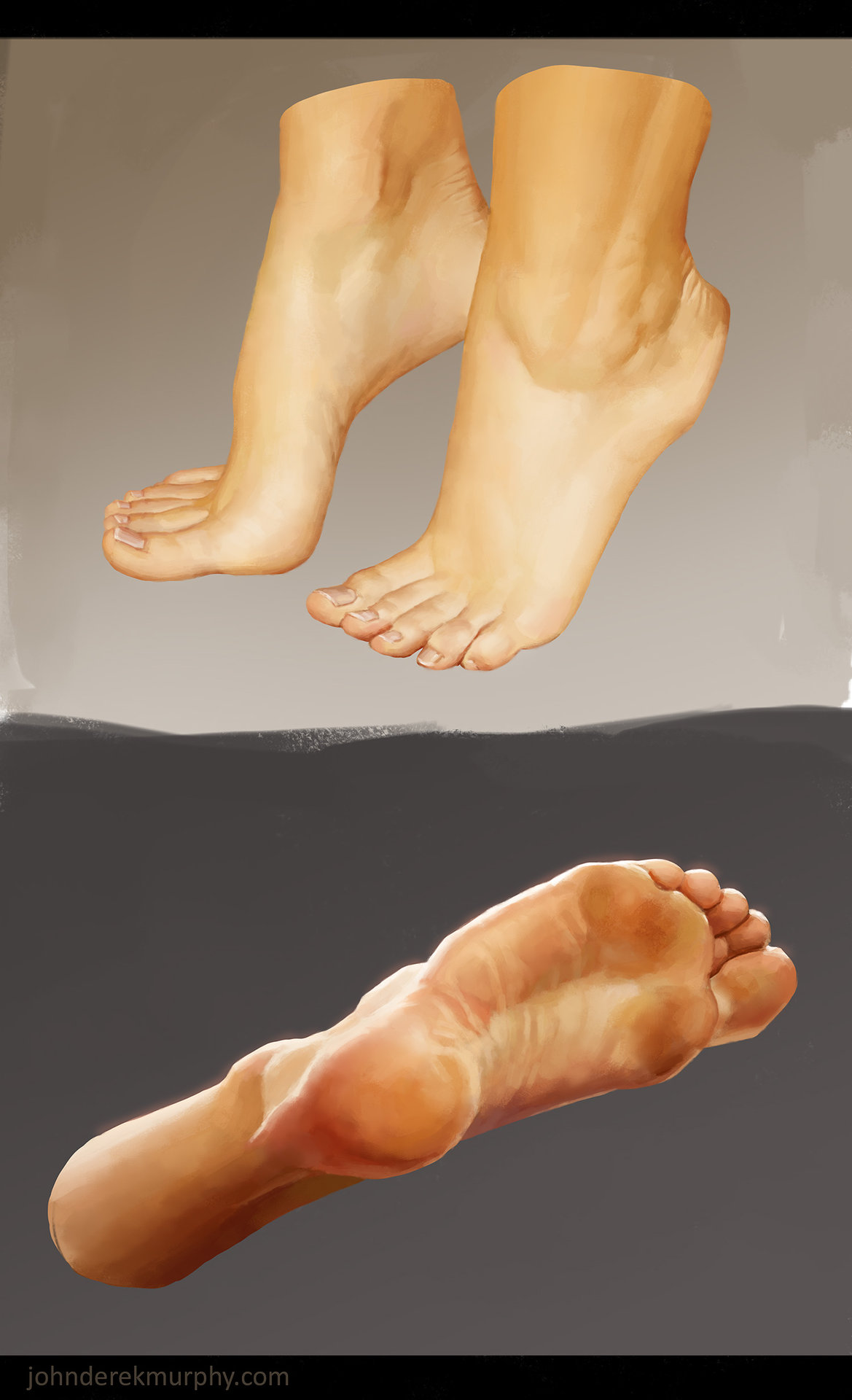 ArtStation - Feet study 1, John Derek Murphy