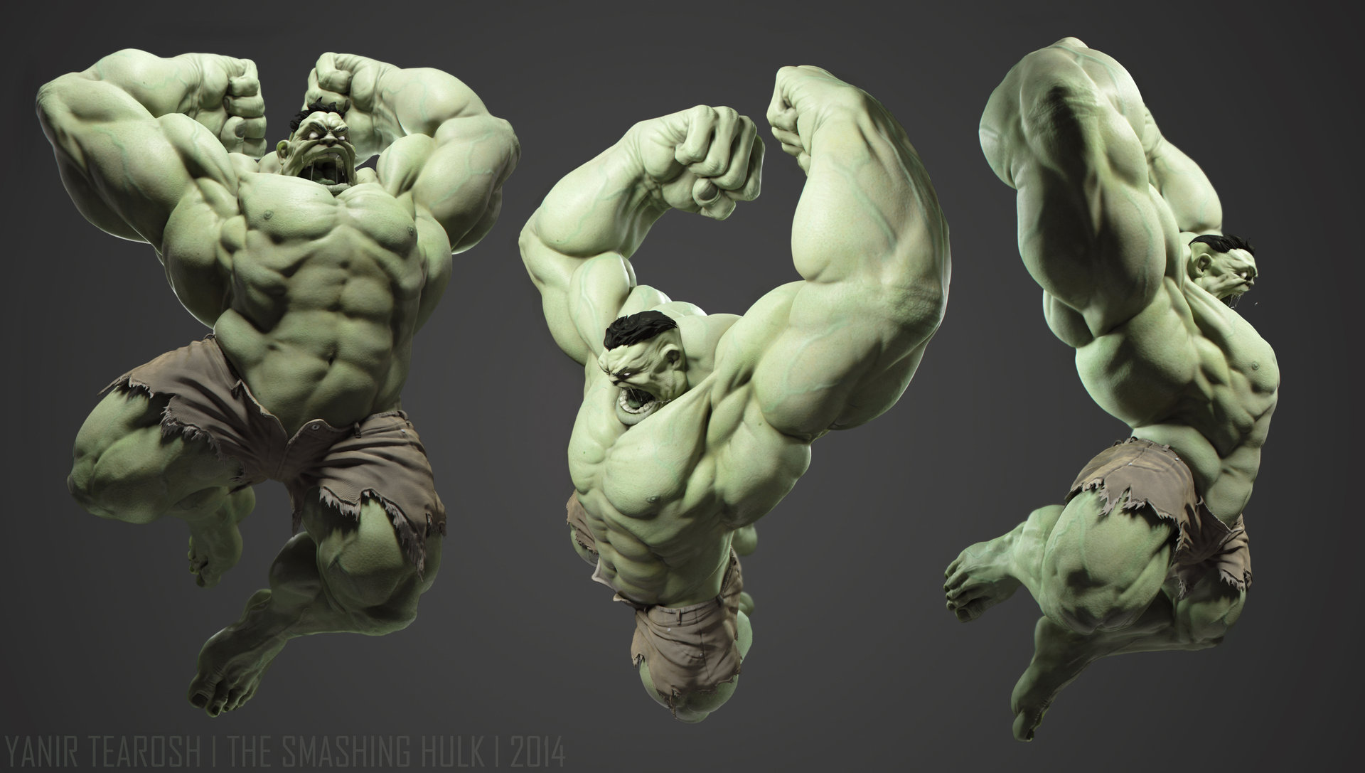 Artstation The Smashing Hulk Yanir Tearosh